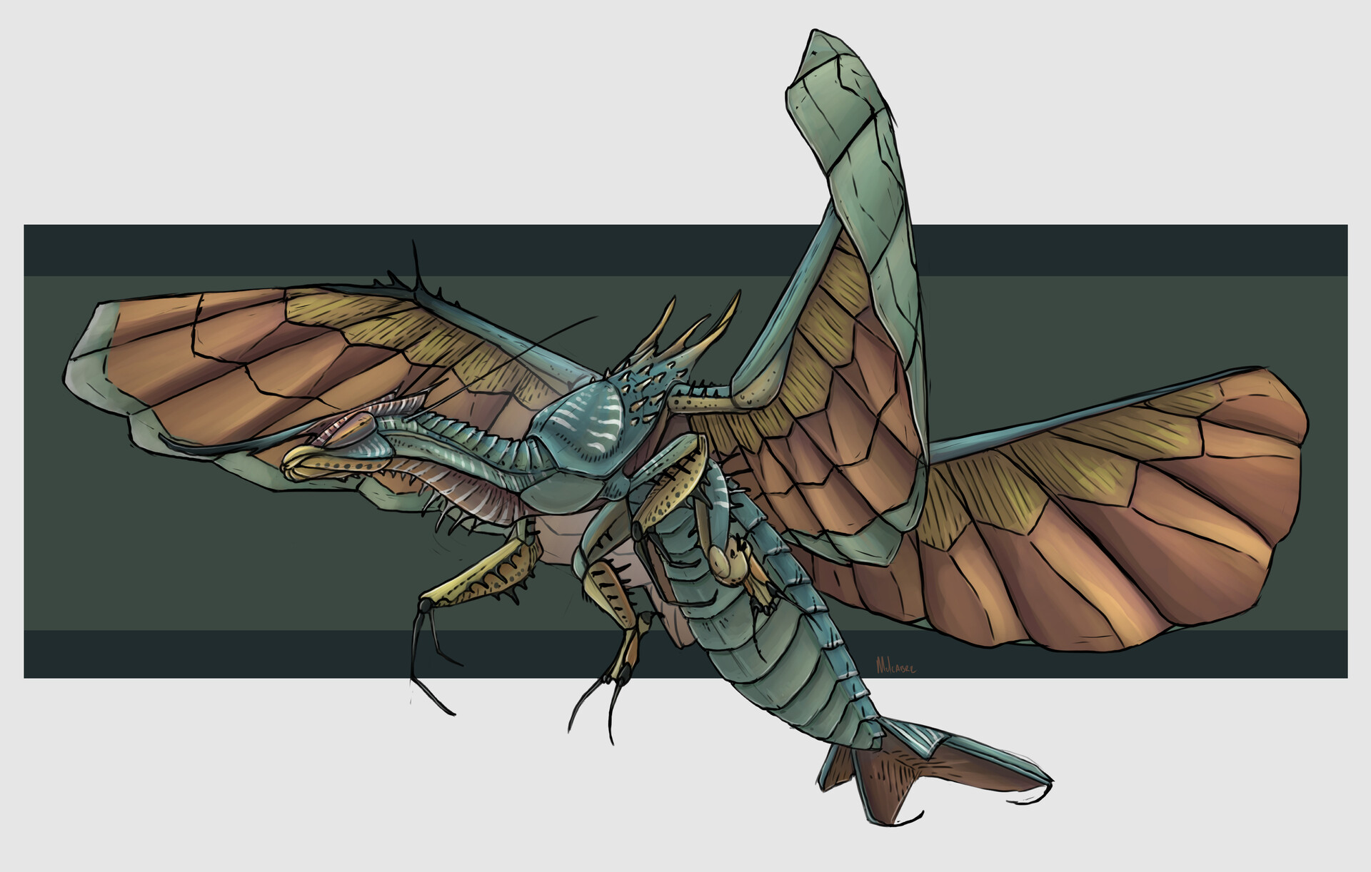 ArtStation - Praying Mantis Dragon