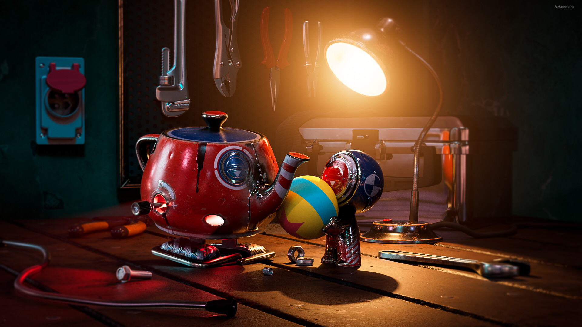 ArtStation - Walking Teapot Meets Mat