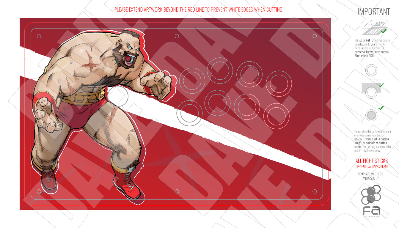 ArtStation - Zangief Arcade Stick