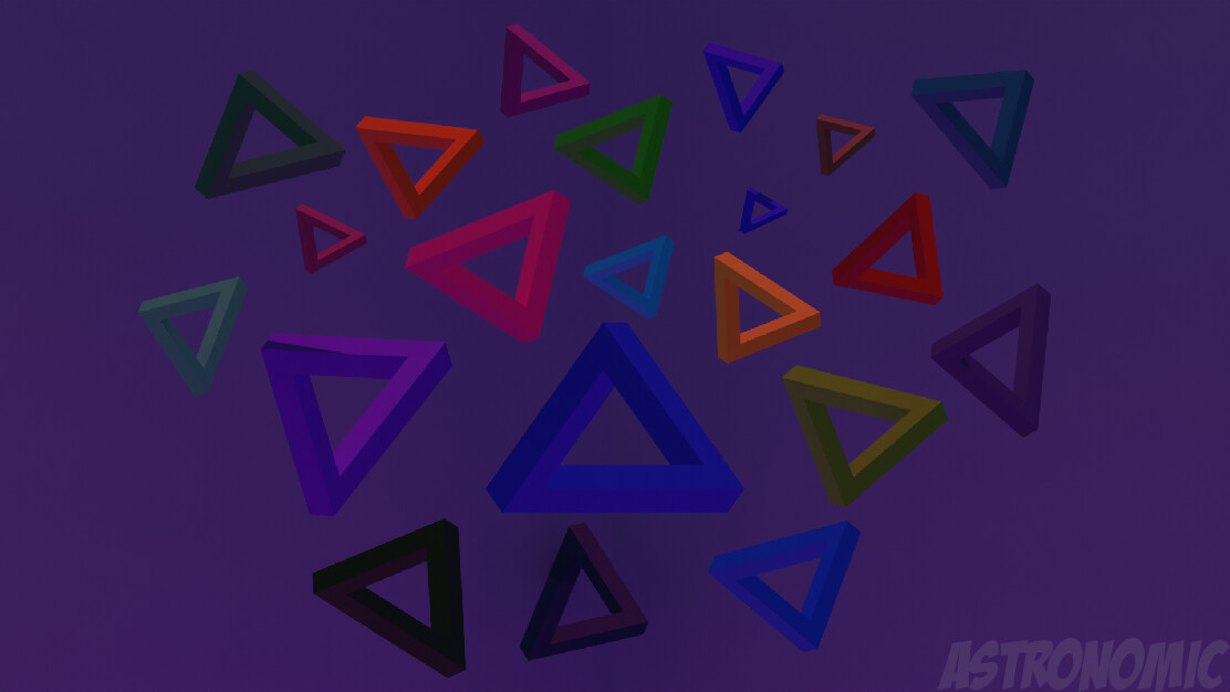 ArtStation - Infinite Triangle Wallpaper