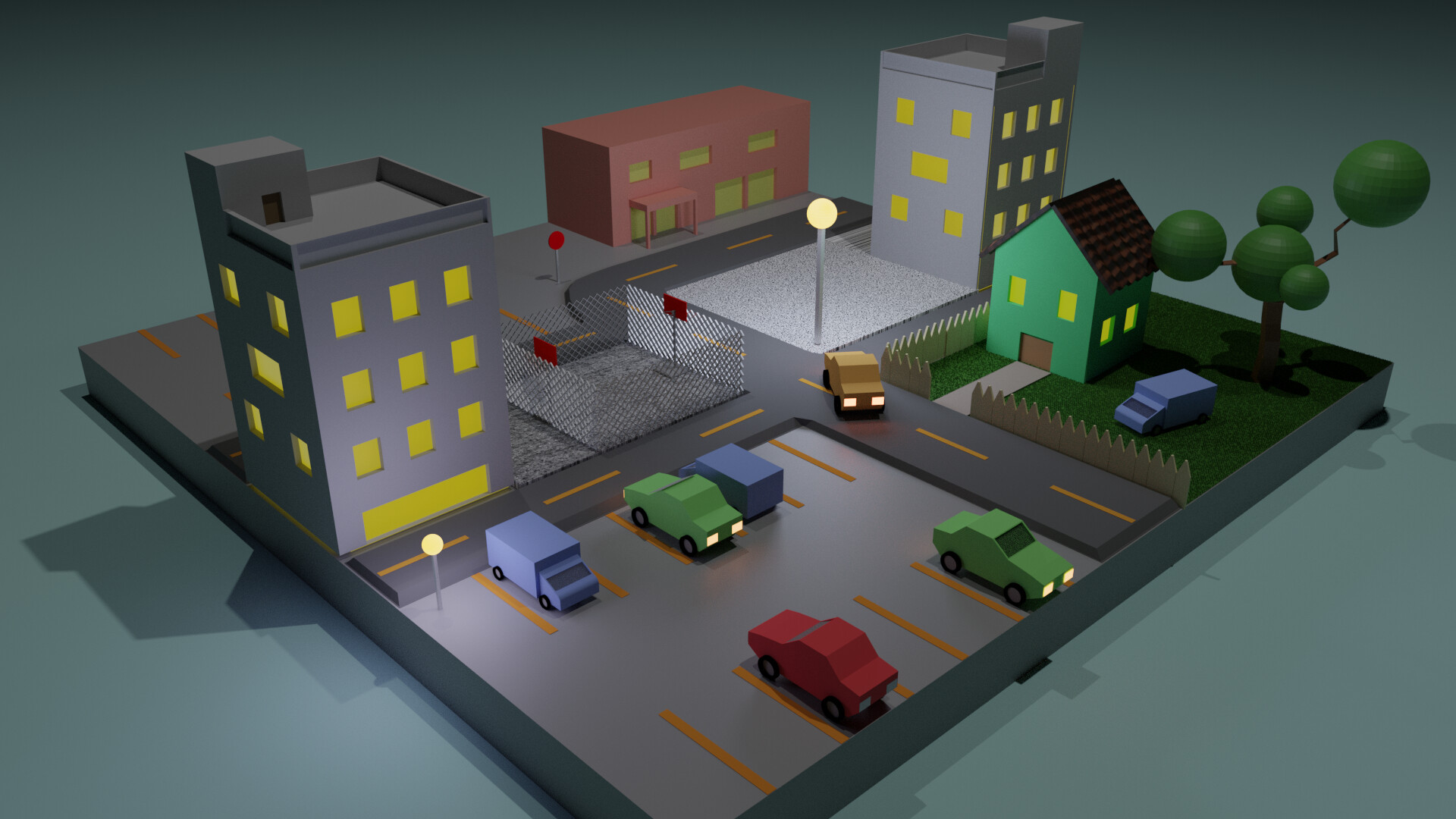 ArtStation - 3D-City part