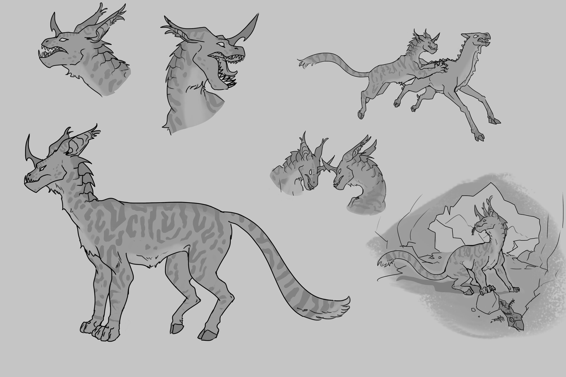 ArtStation - Creature Concept (Flats)