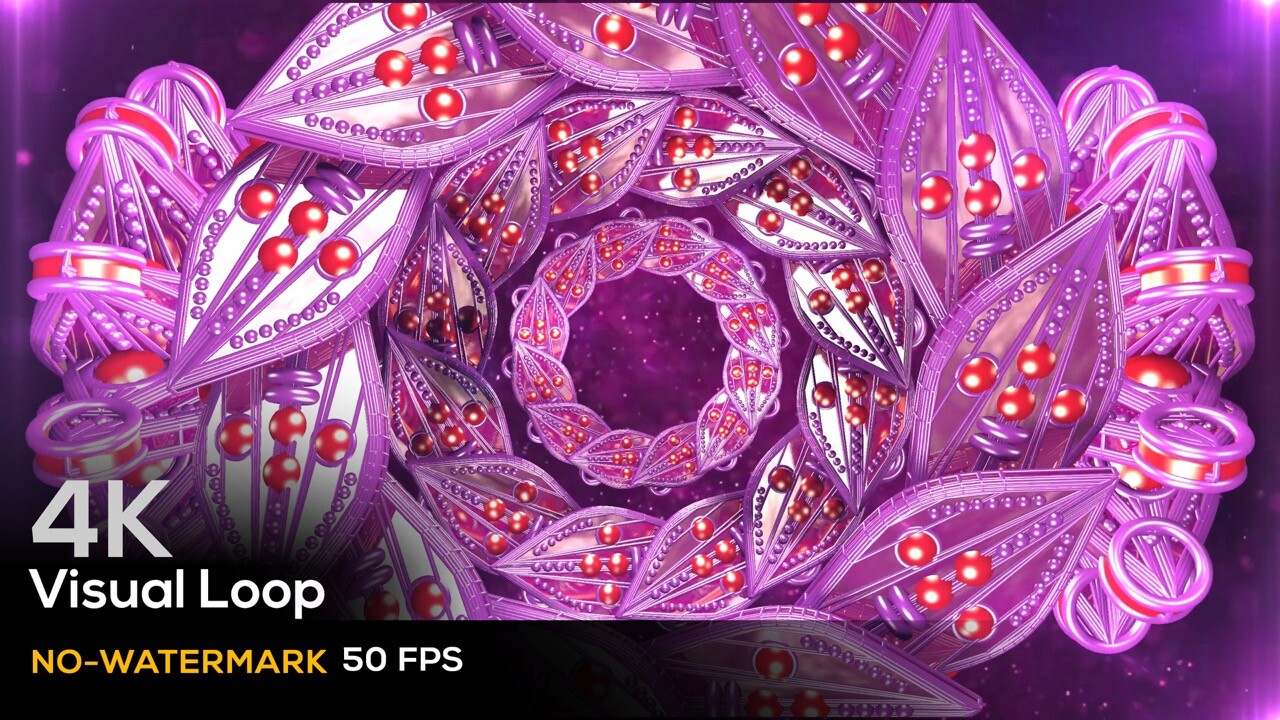 ArtStation - VJ LOOP - 3D TUNNEL - PURPLE