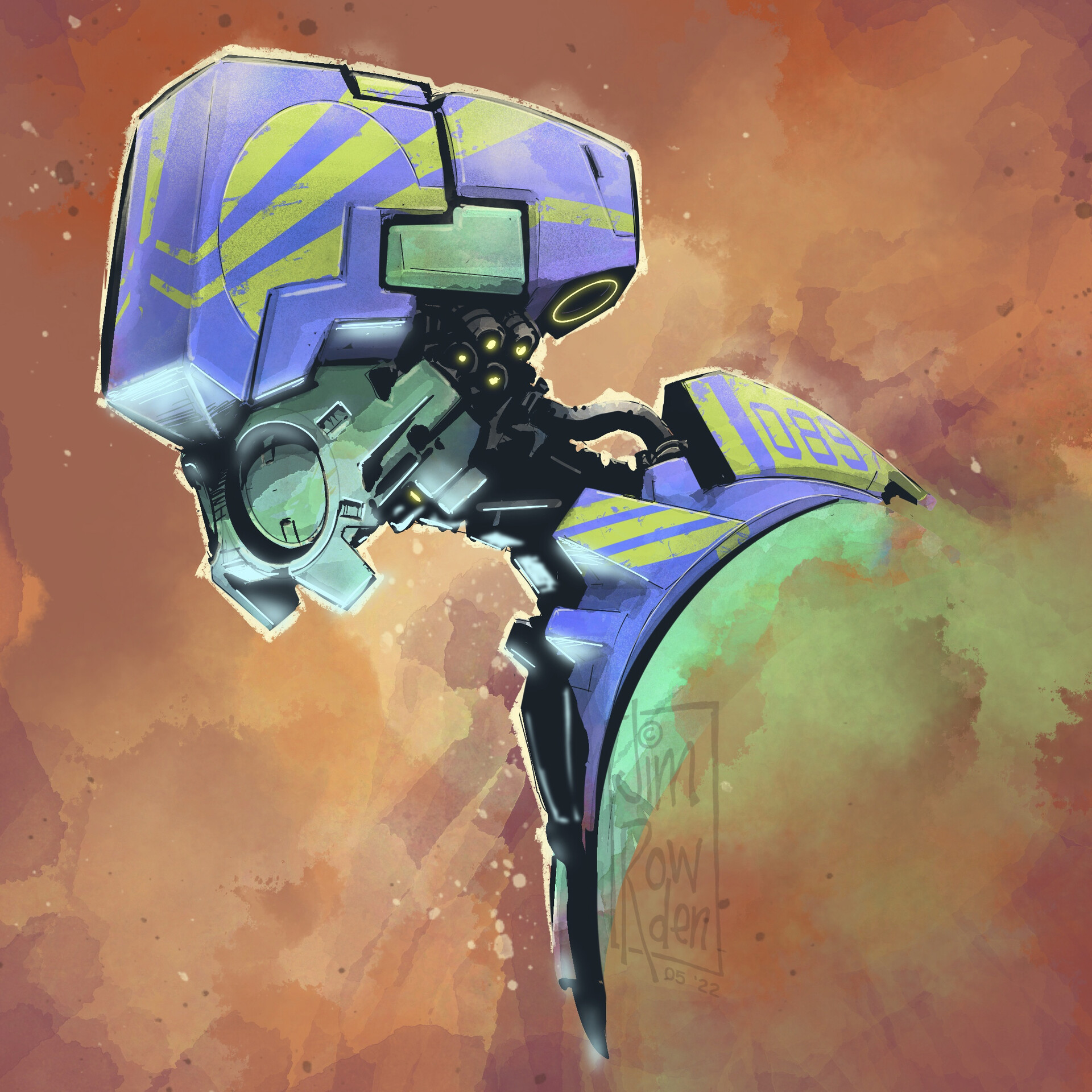 ArtStation - Robot Head 089