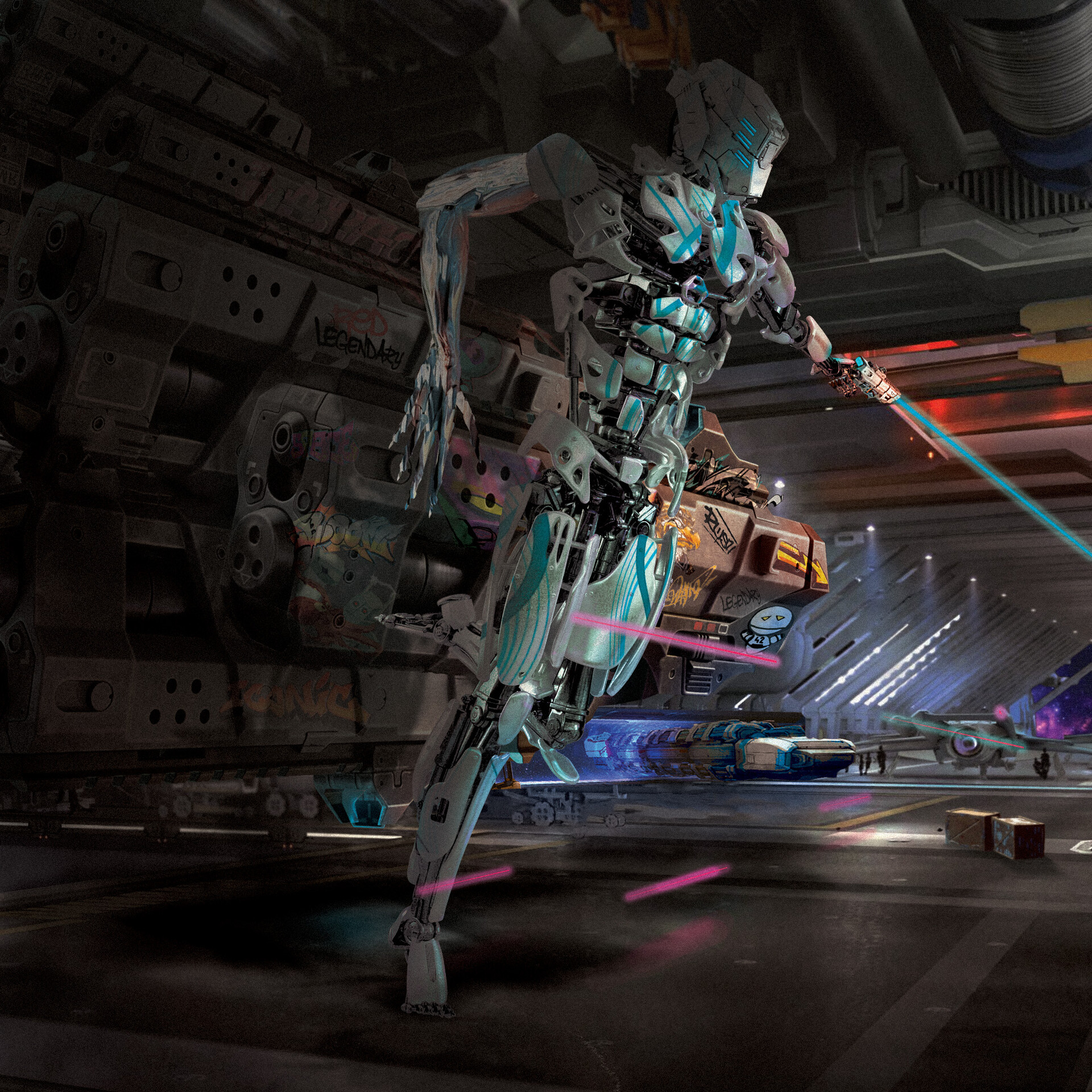 ArtStation - Robot attack