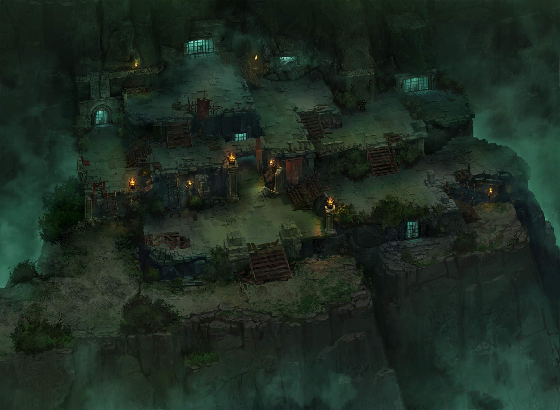 ArtStation - RPG map ET Mountain Jail