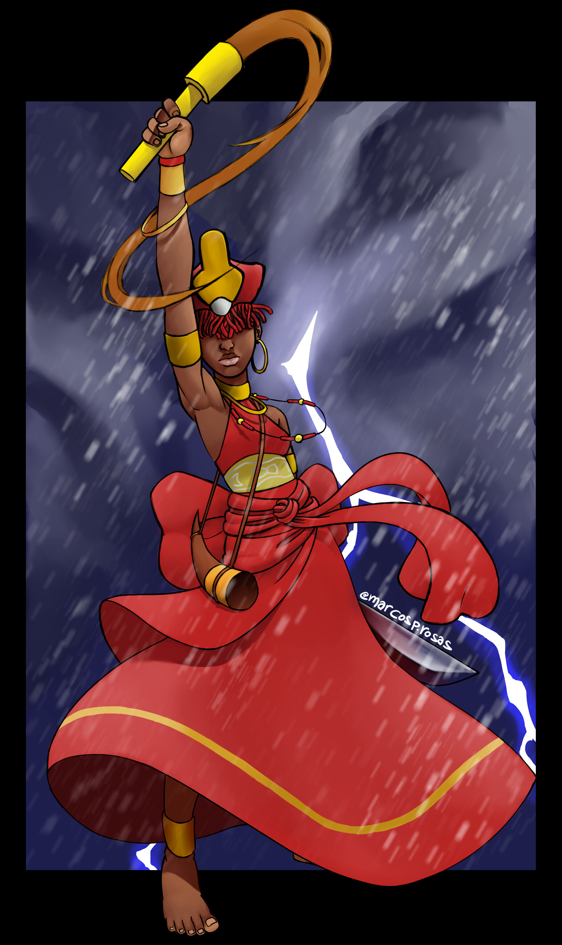 ArtStation - Oyá - Senhora das Tempestades