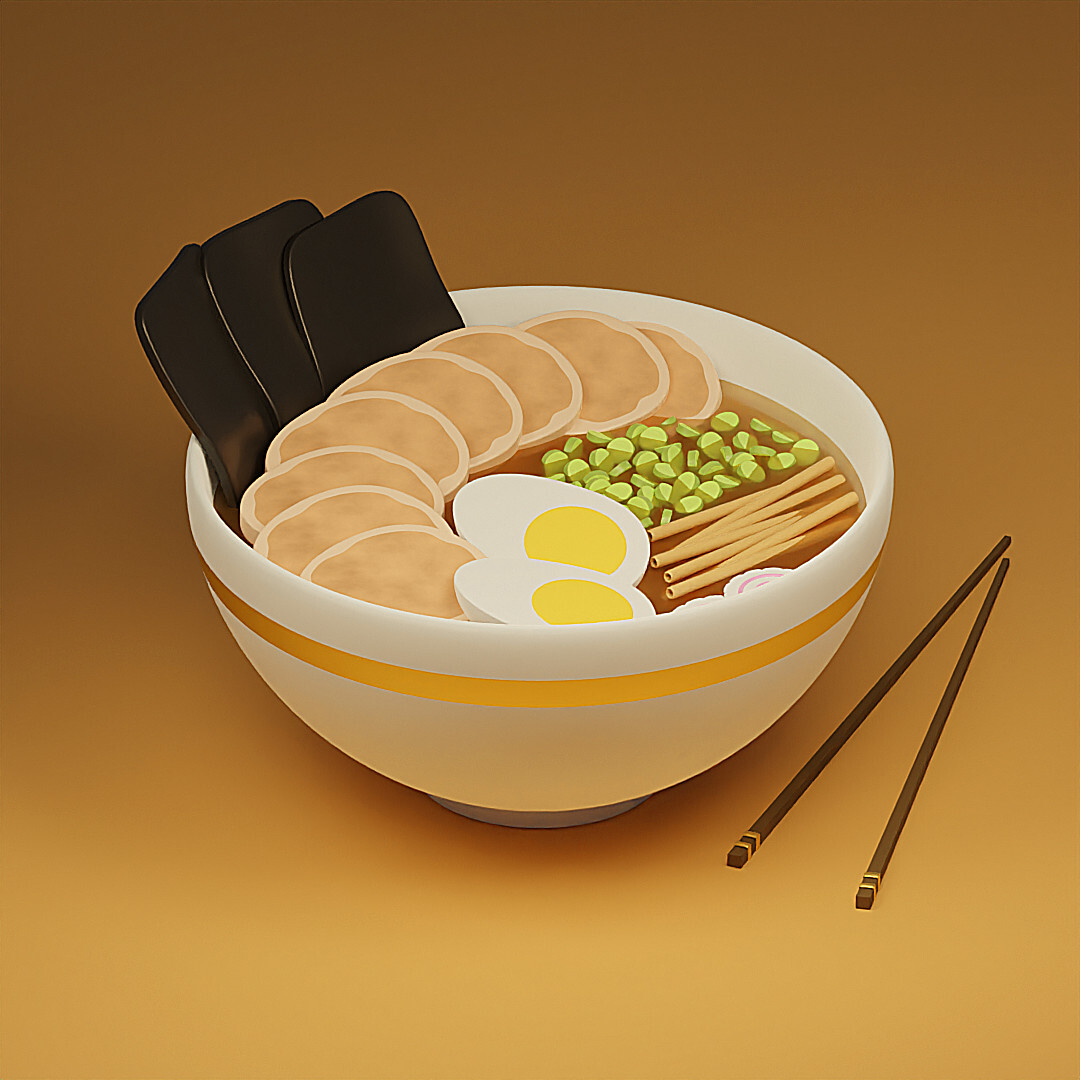 ArtStation - Ichiraku 3D Ramen