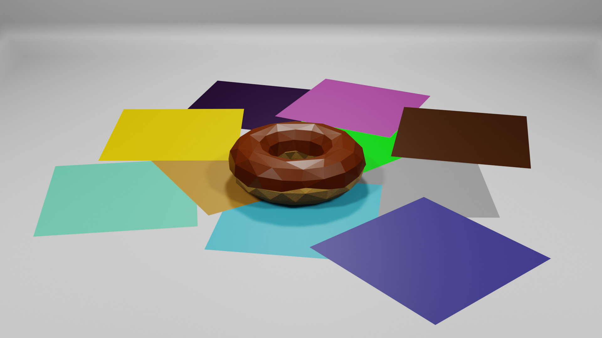 ArtStation - Low Poly Donut