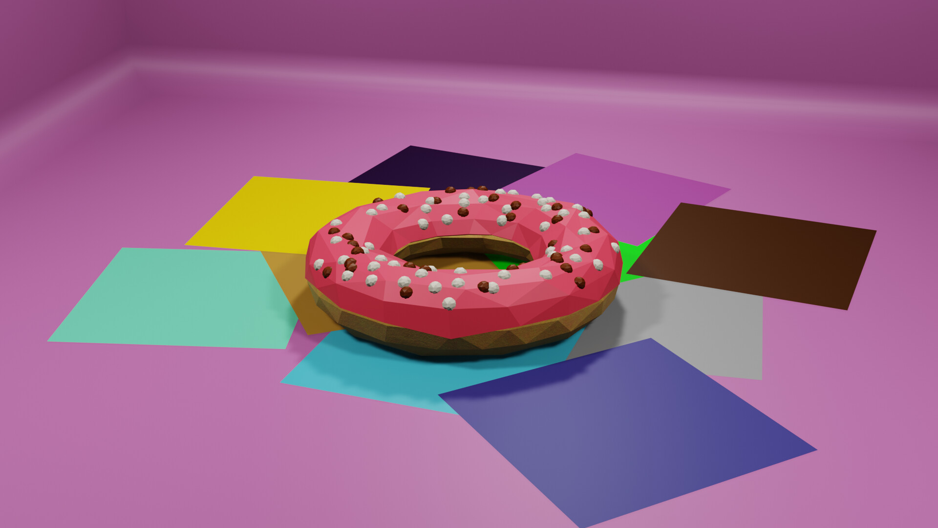 Blender Severo - Low Poly Donut