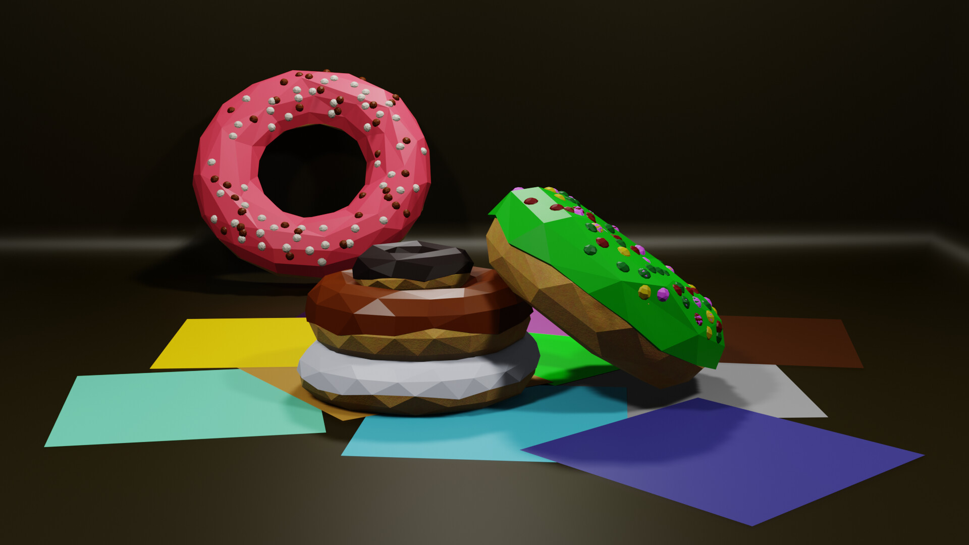 Blender Severo - Low Poly Donut