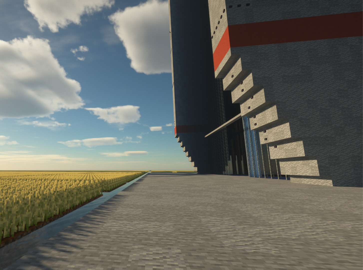 ArtStation - I made a solarpunk in Minecraft