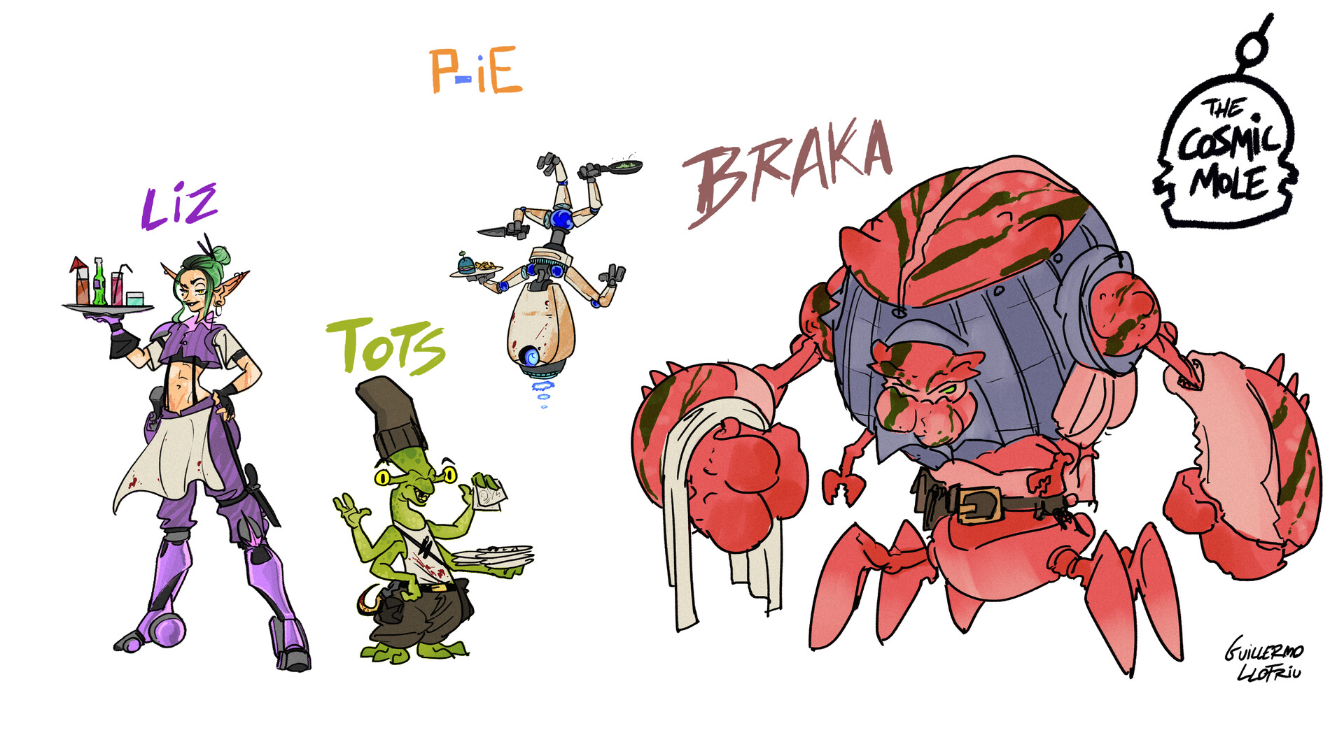 ArtStation - The Cosmic Mole Lineup