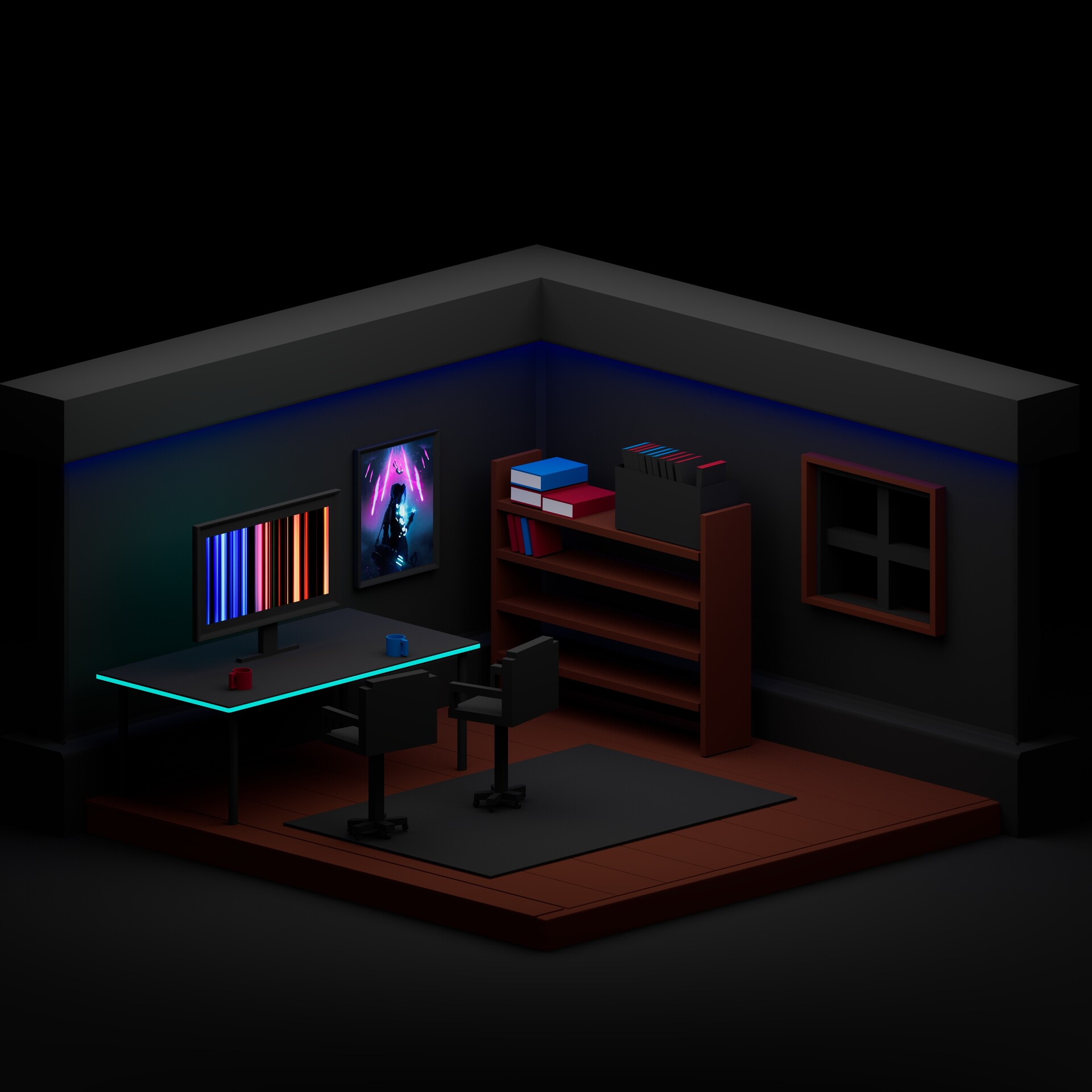ArtStation - Isometric Room