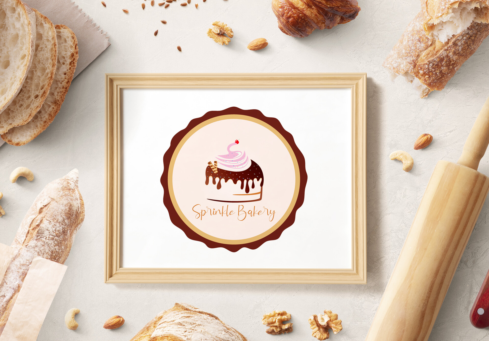 ArtStation - sprinkle Bakery (logo design)