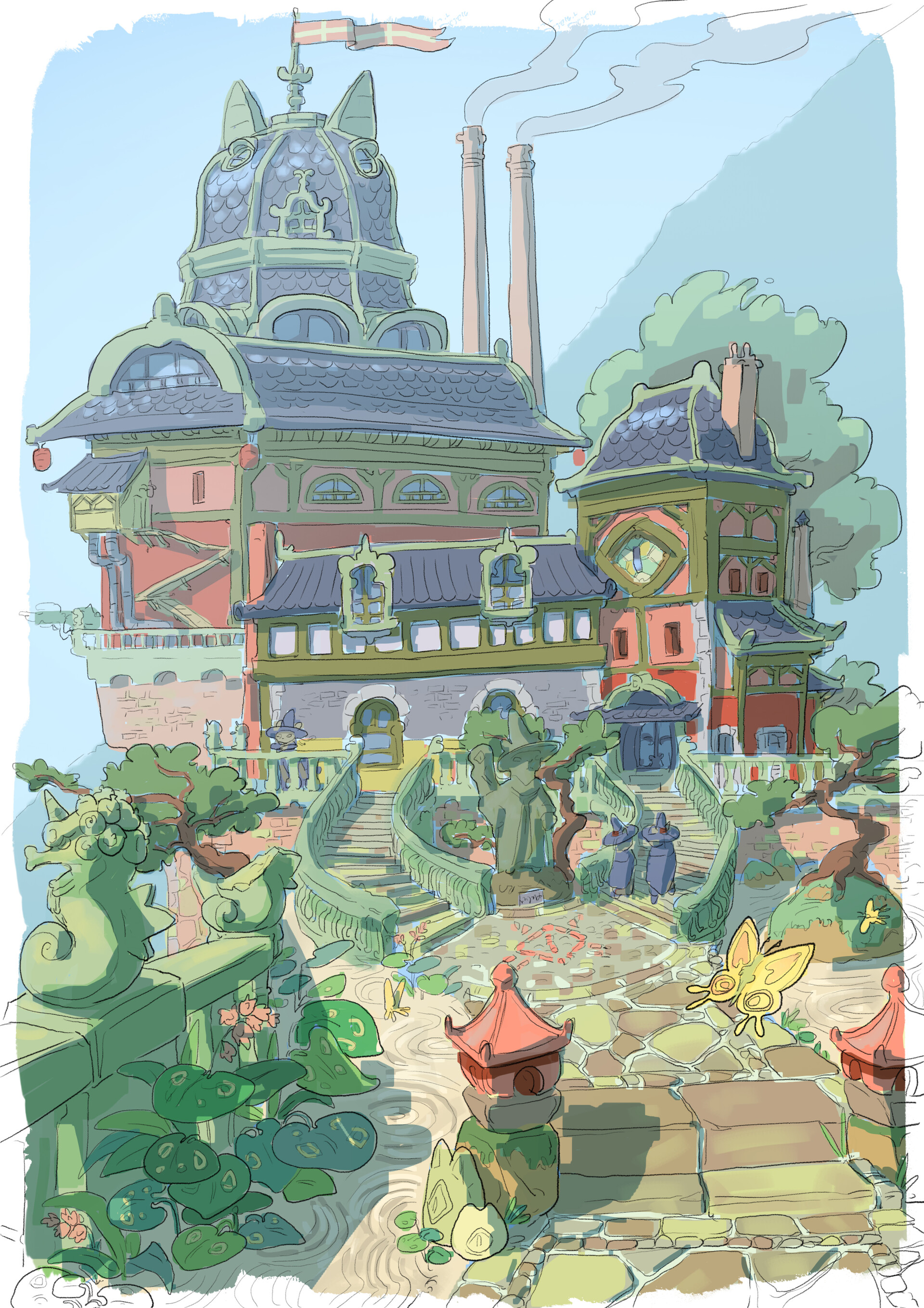 ArtStation - Environment design for my comic book