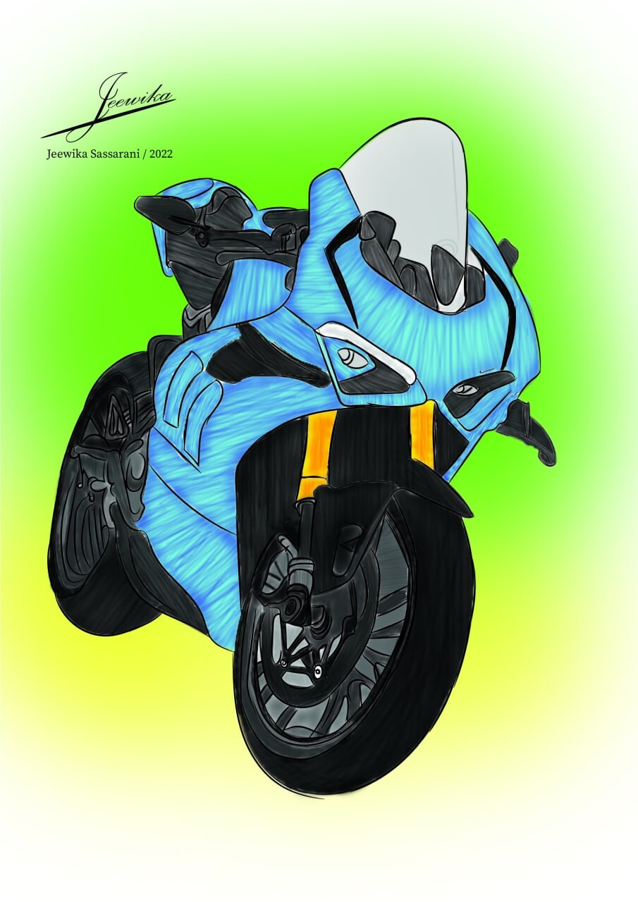 ArtStation - Ducati Panigale V4💙