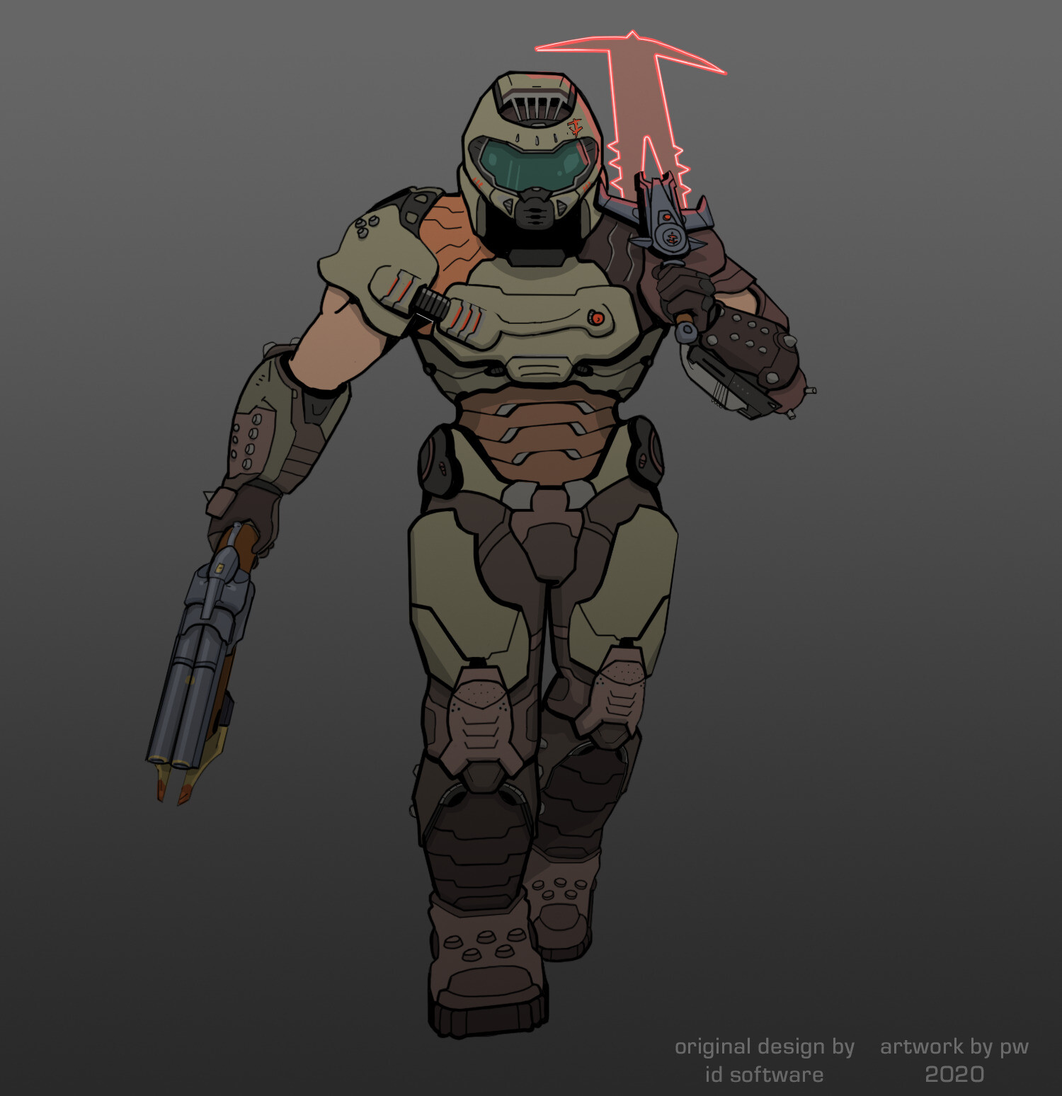 ArtStation - Doomslayer Armor (Fanart, 2020)