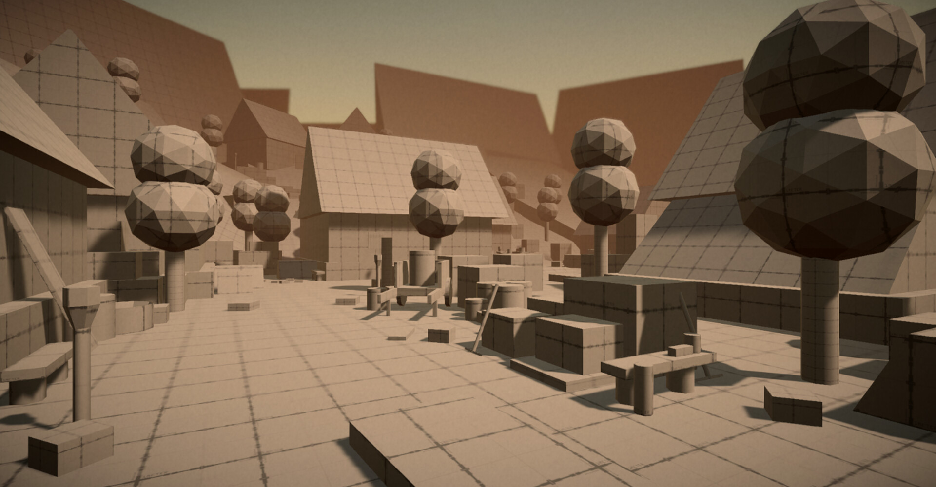 Maksymilian Wróblewski - Low Poly Old Village - Level Artist & Design