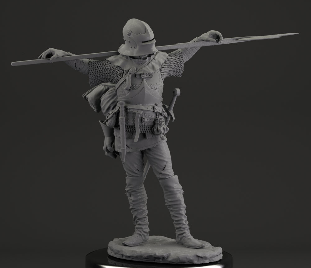 ArtStation - Halberdier XV century