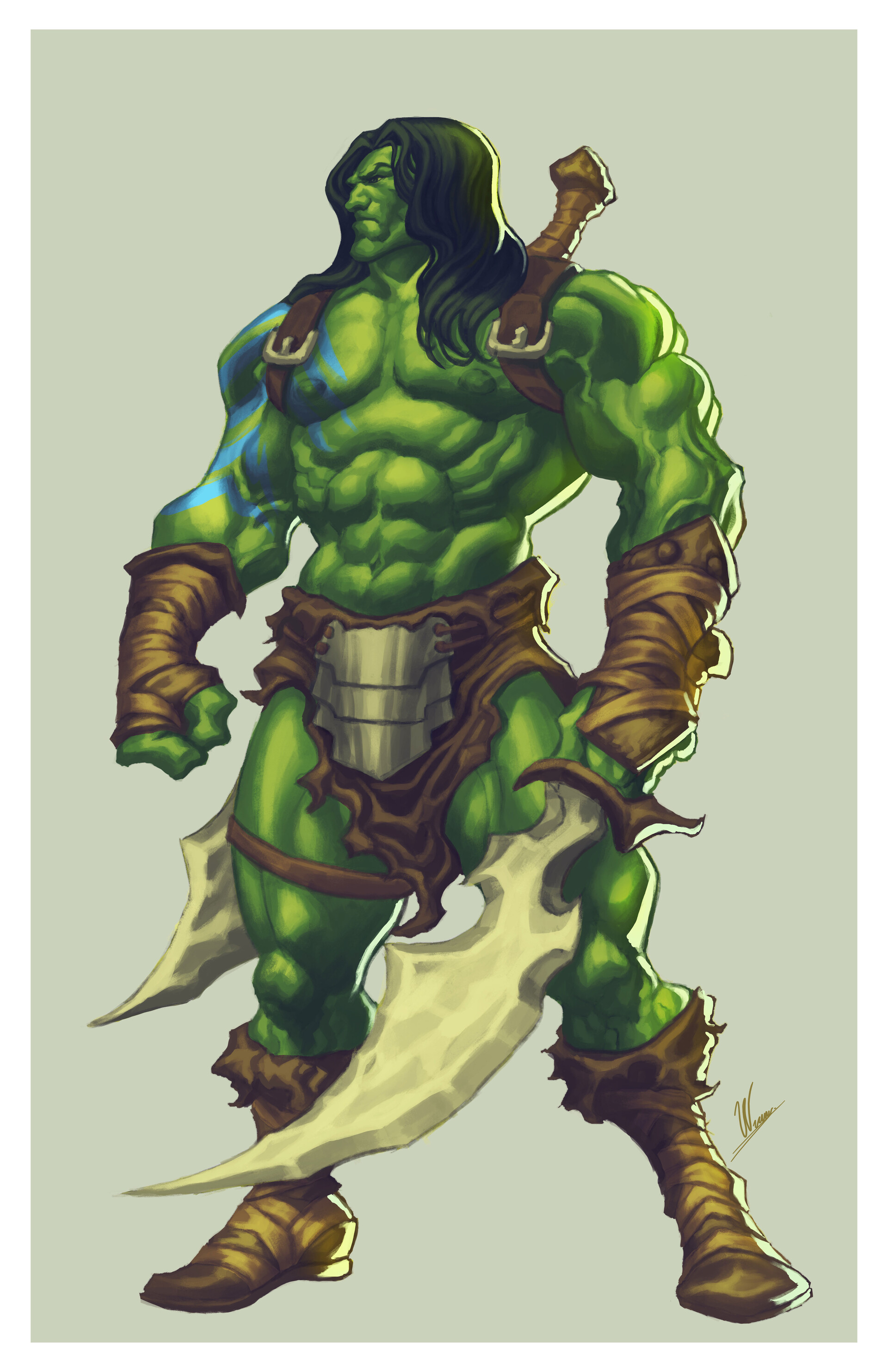 ArtStation - SKAAR digital painting.