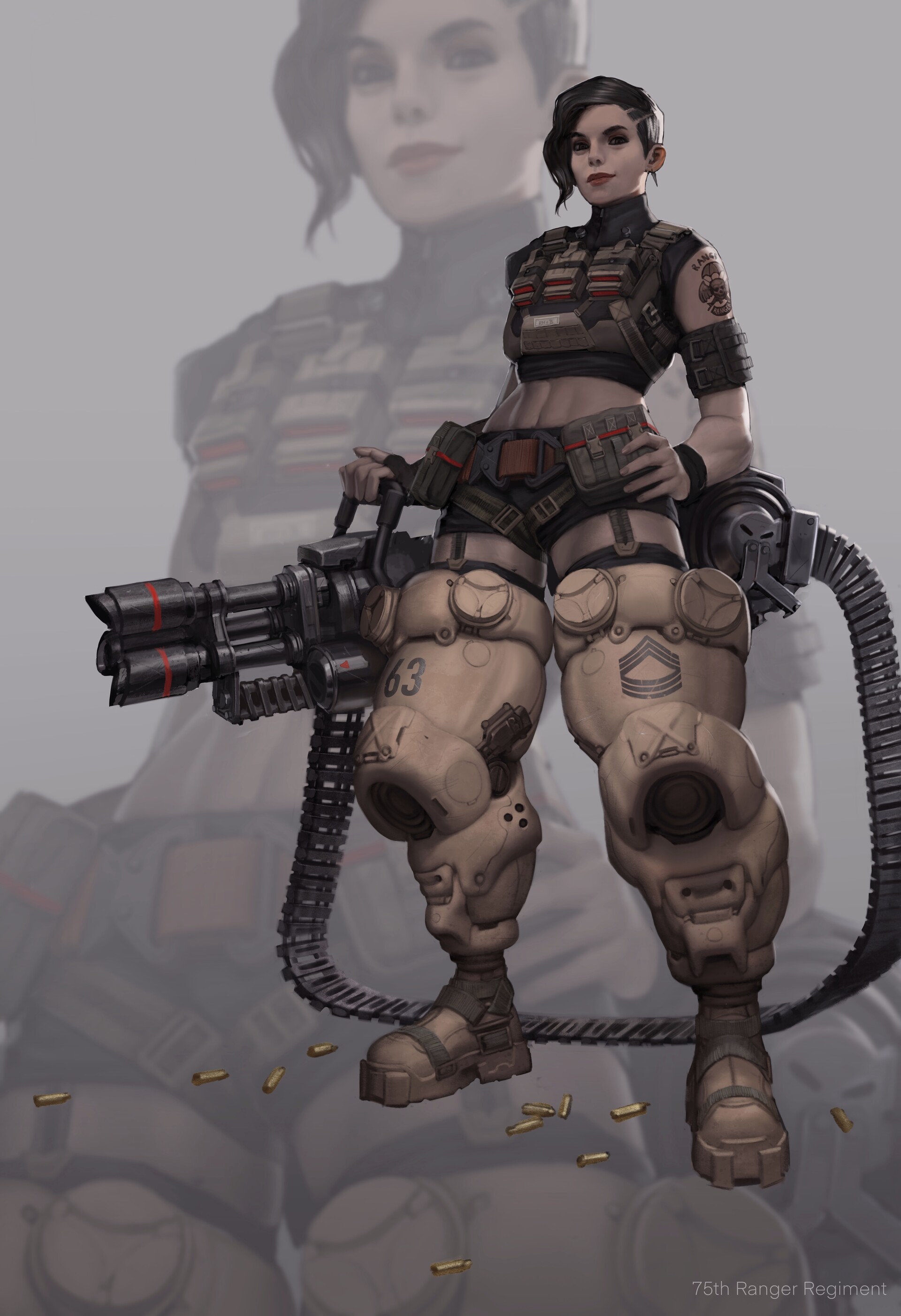 ArtStation - Ranger Army Exosuit