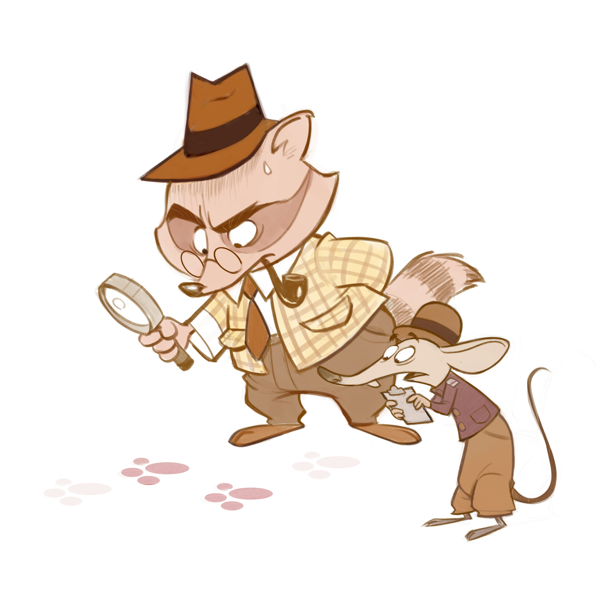 ArtStation - During the detection of crime scene...