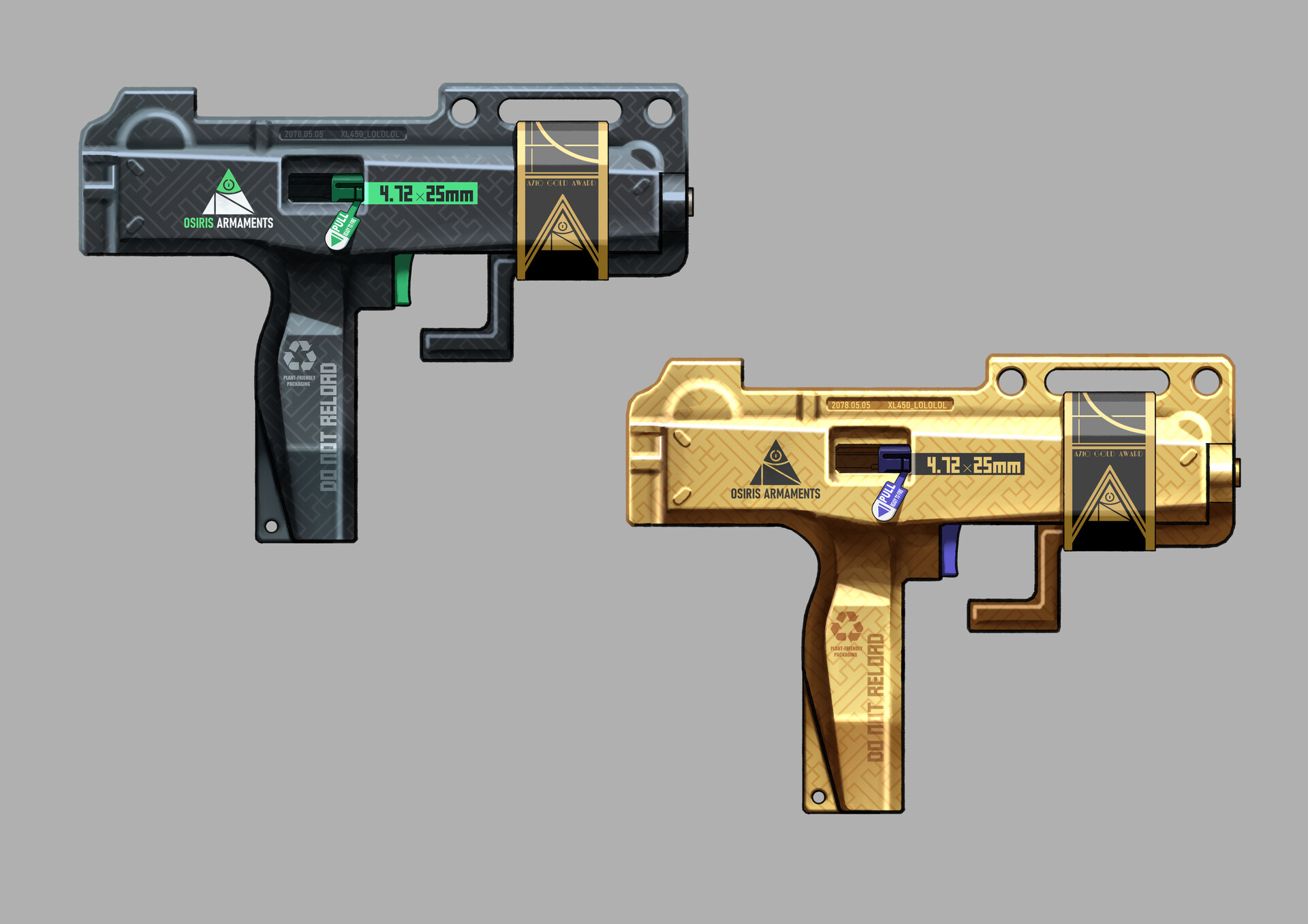 ArtStation - Weapon sketch - Disposable SMG