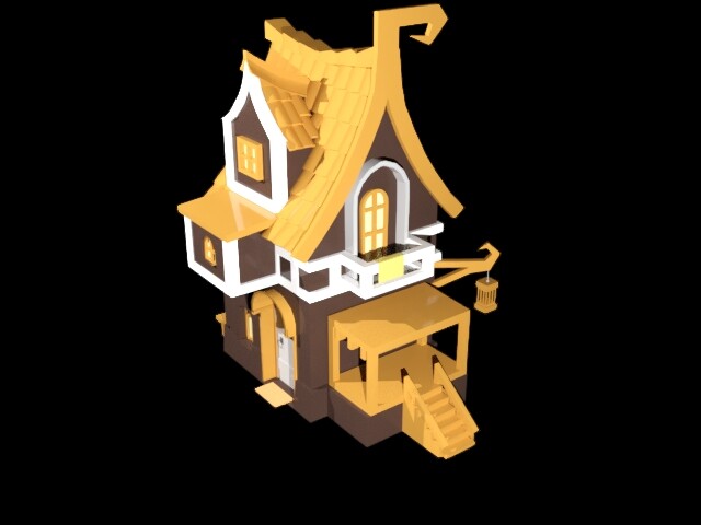 ArtStation - mini 3d house