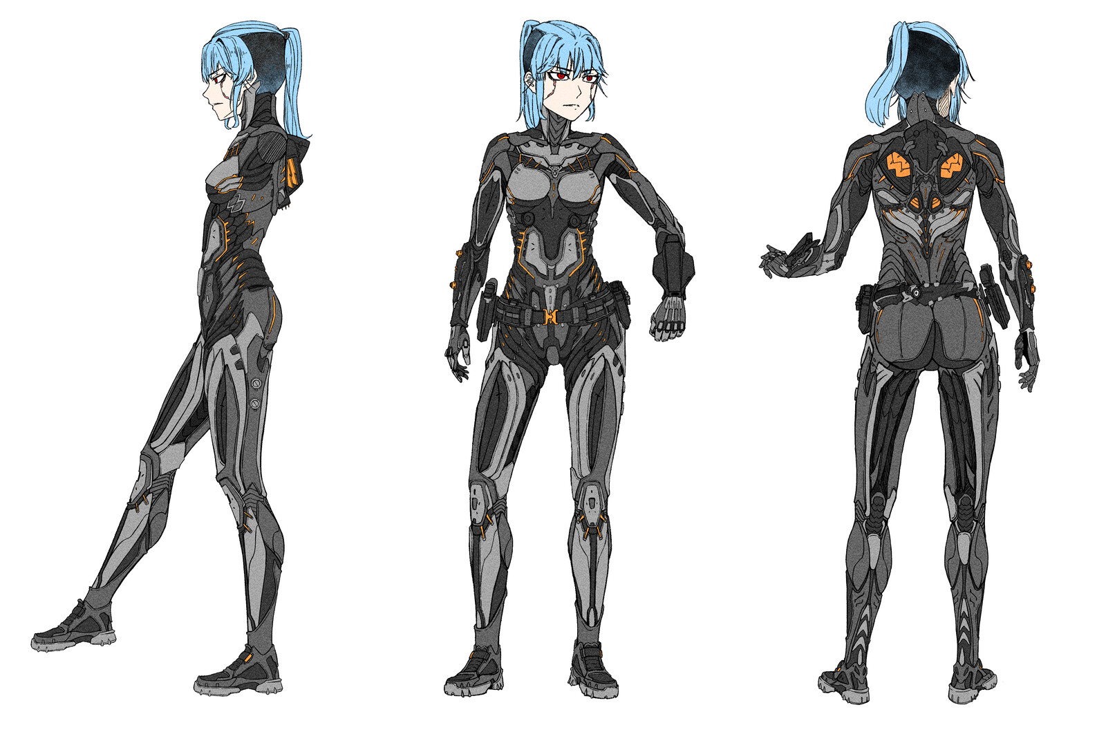 kuan chen - {projectCRUSADERS}character design-Elisa 2022ver.