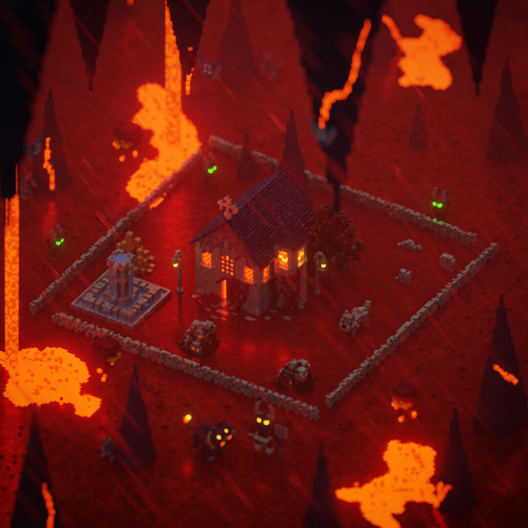 ArtStation - Hell Biome