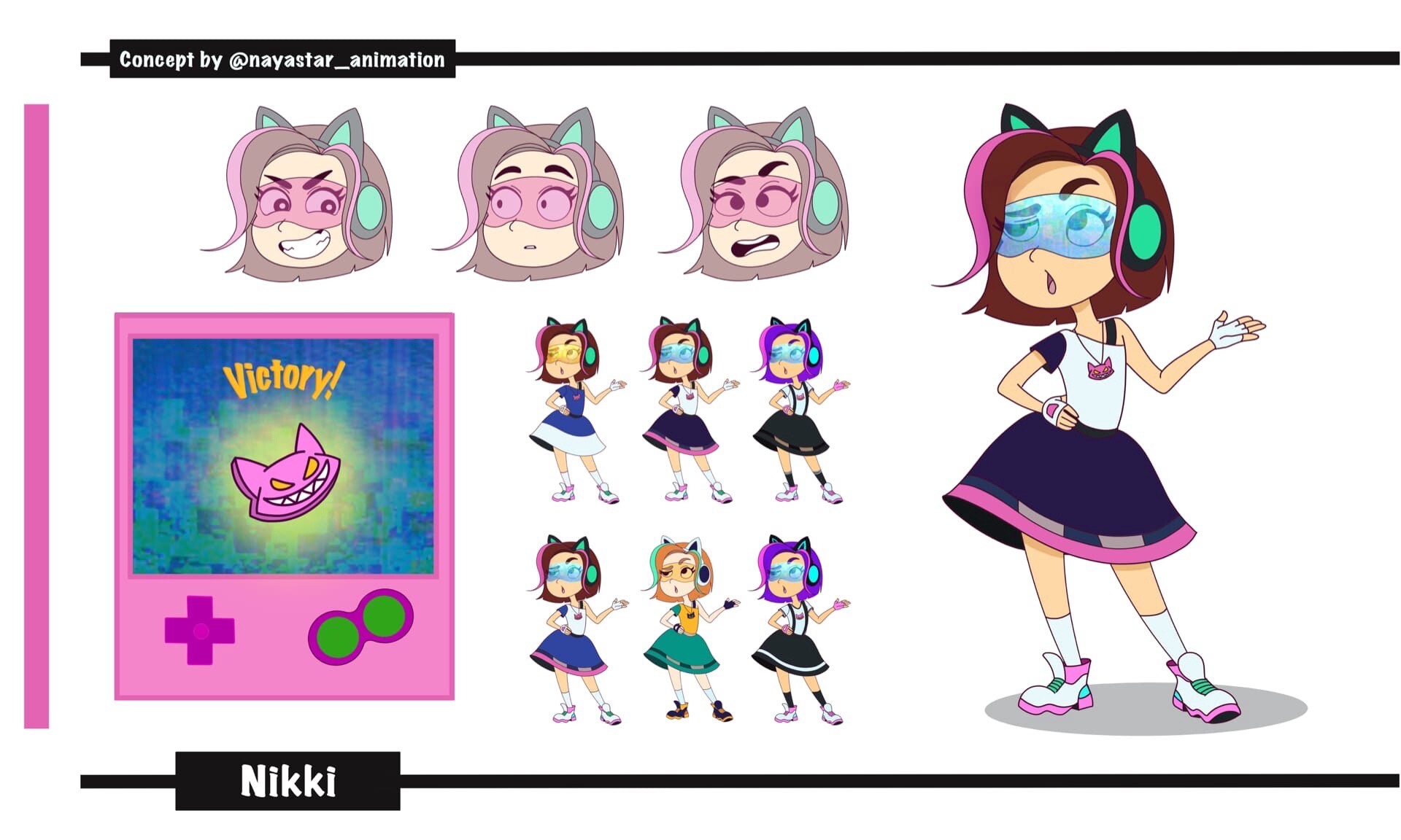 ArtStation - Concept Nikki by @Nayastar_animation