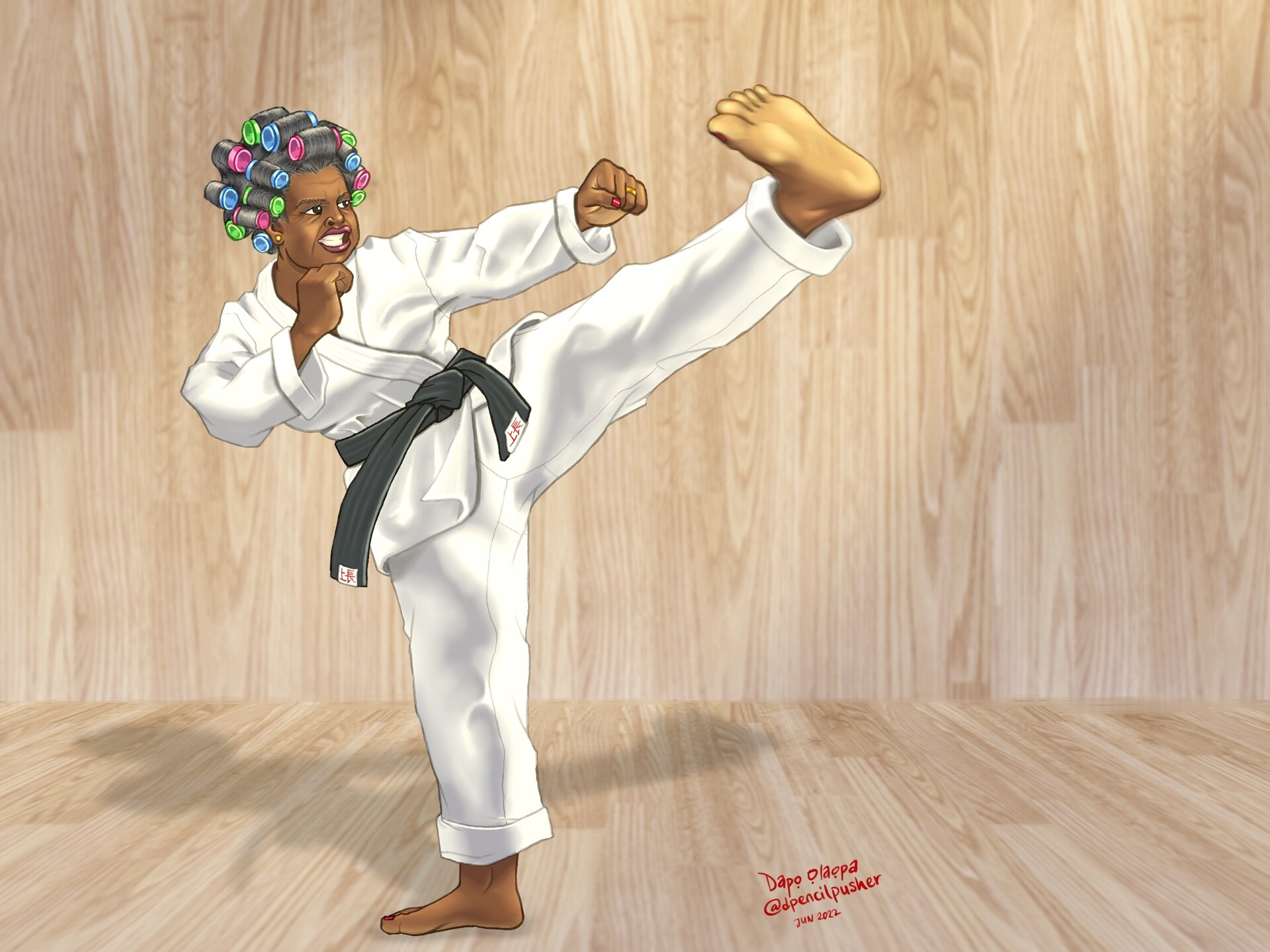 ArtStation - Grandma knows Karate