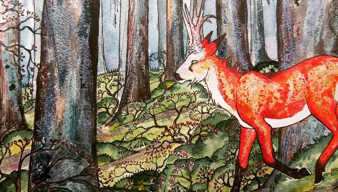 ArtStation - The Red Roe Stag