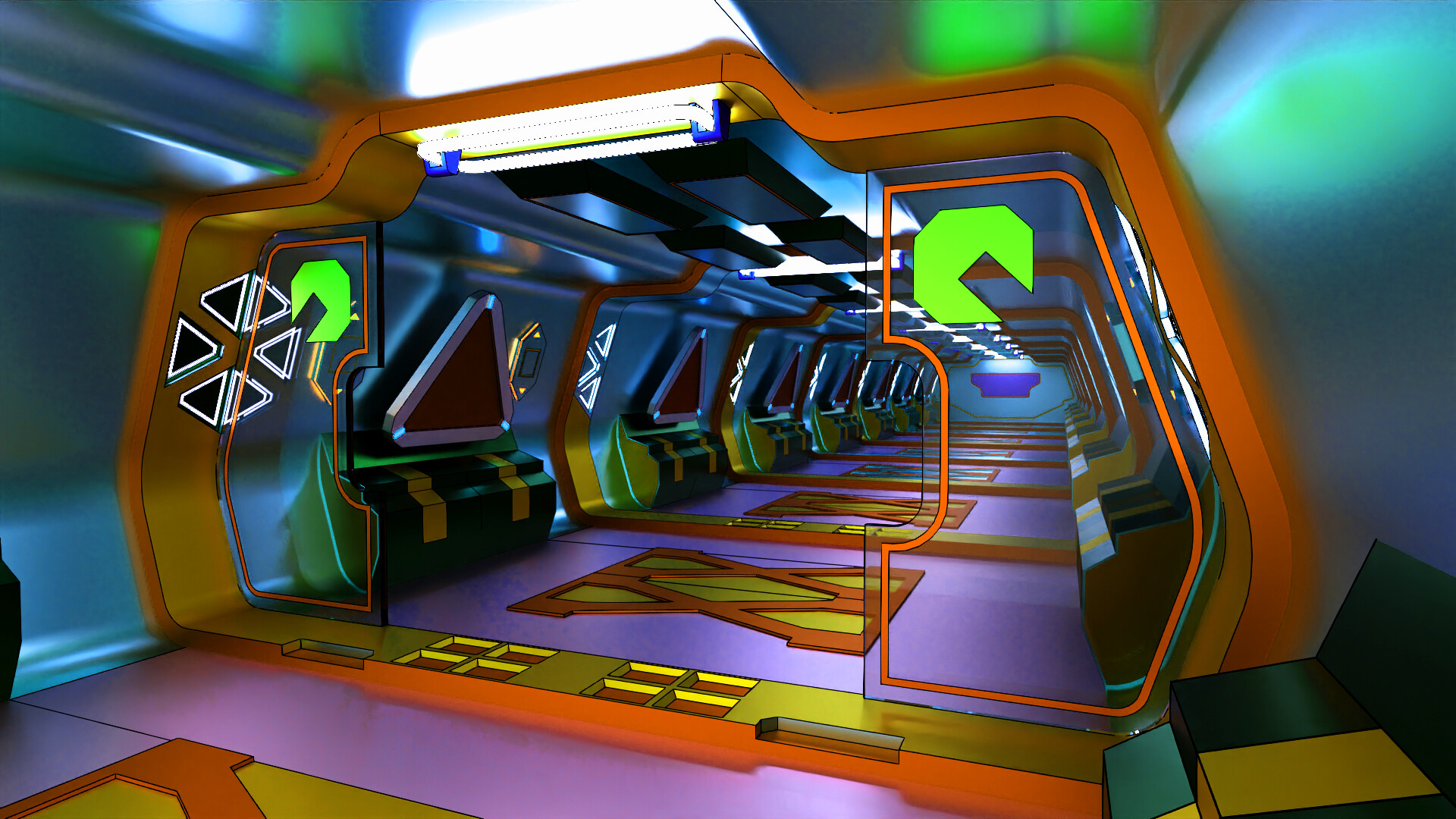 ArtStation - Corridor entrance.