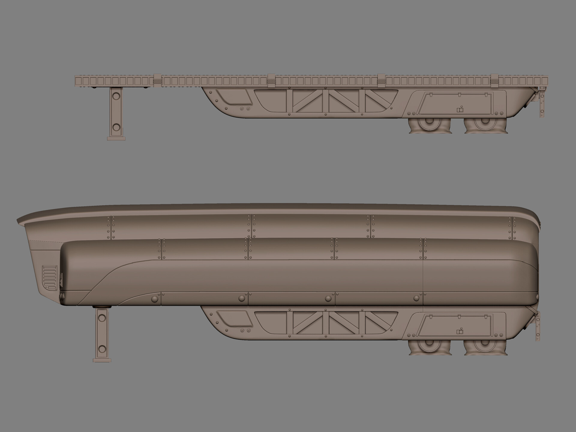 Sean H Bullough - Fallout - Wasteland Warfare Semi Truck and Trailers