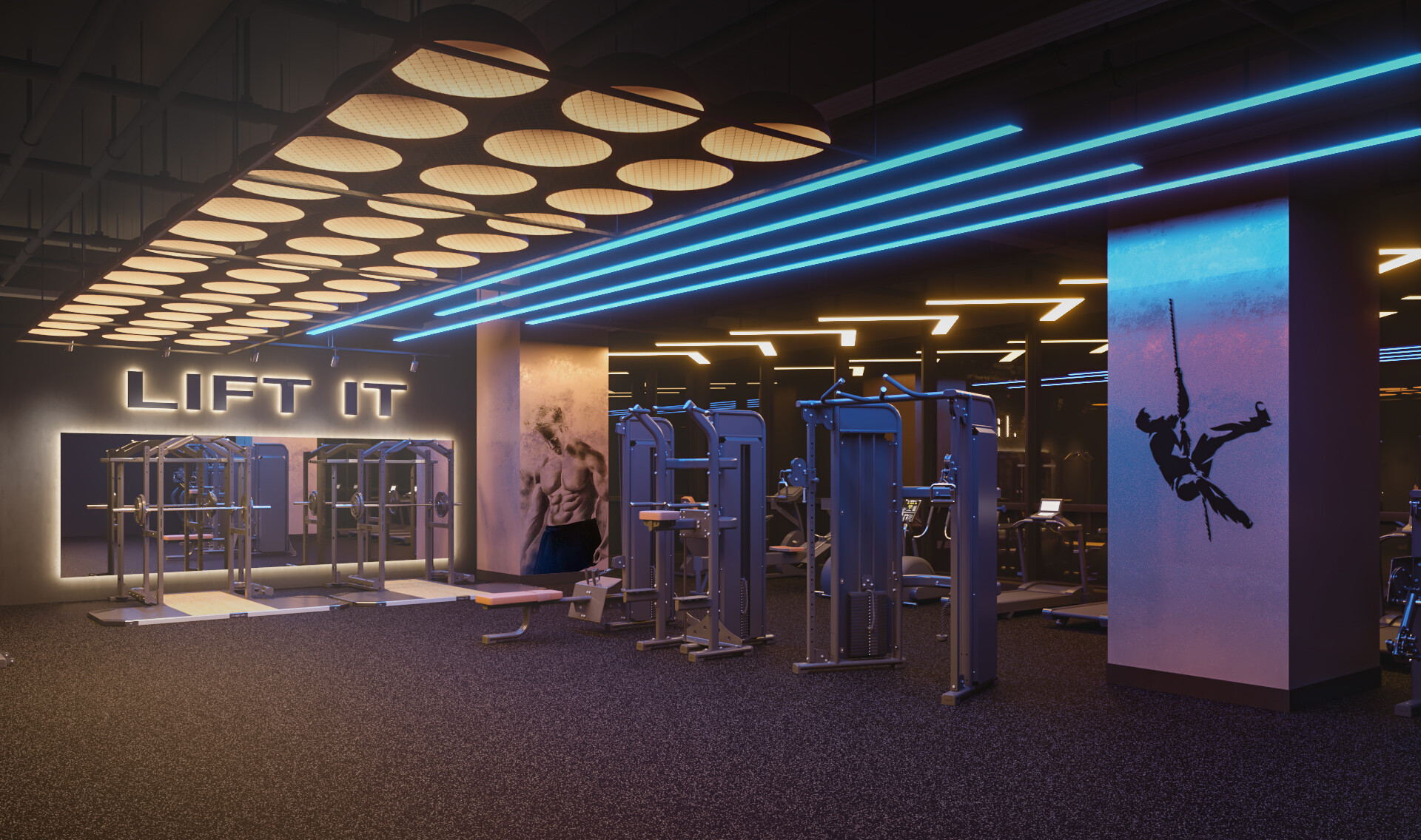 ArtStation - Architectural Visualization - Gym Interior 02