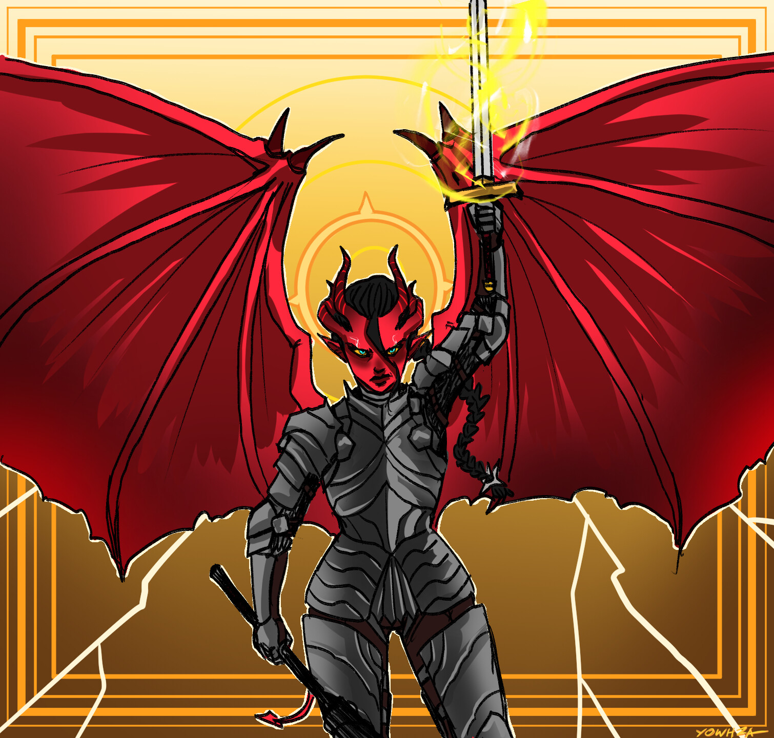 ArtStation - Unholy holy paladin