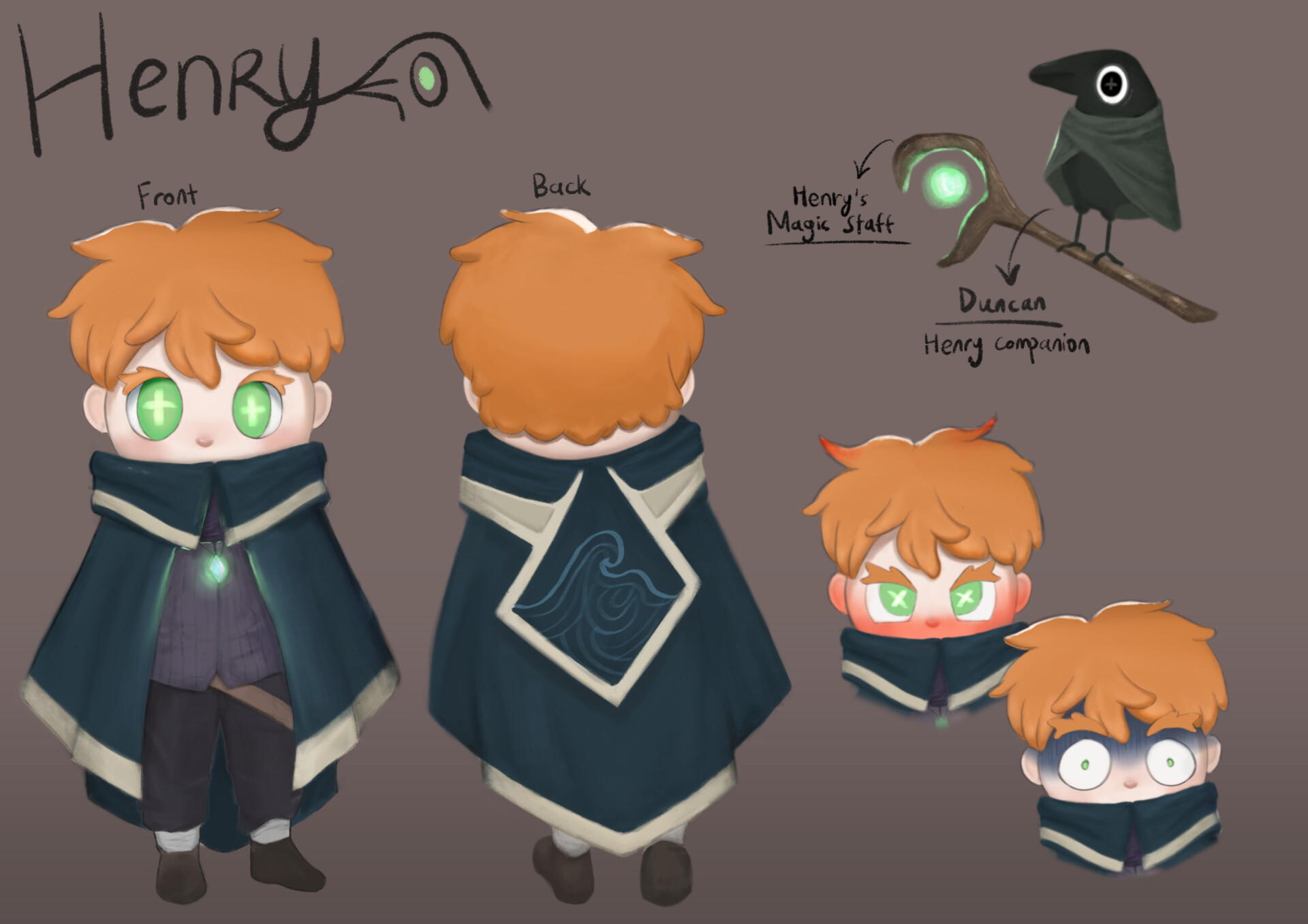 ArtStation - Character Design: Henry - The Magician