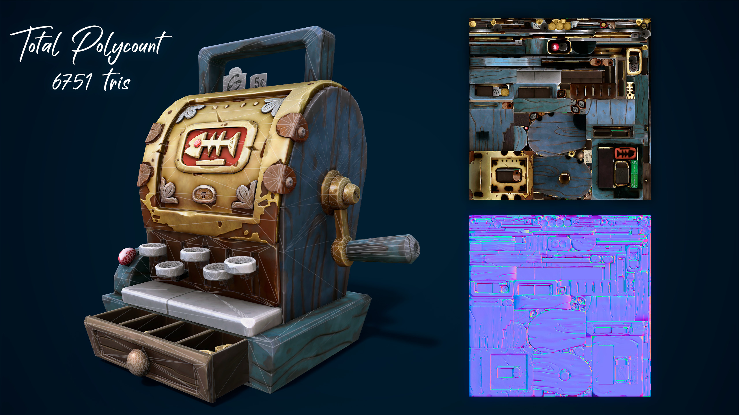 Games Artist - Cash Register - Prop Breakdown - Yuri Bancov