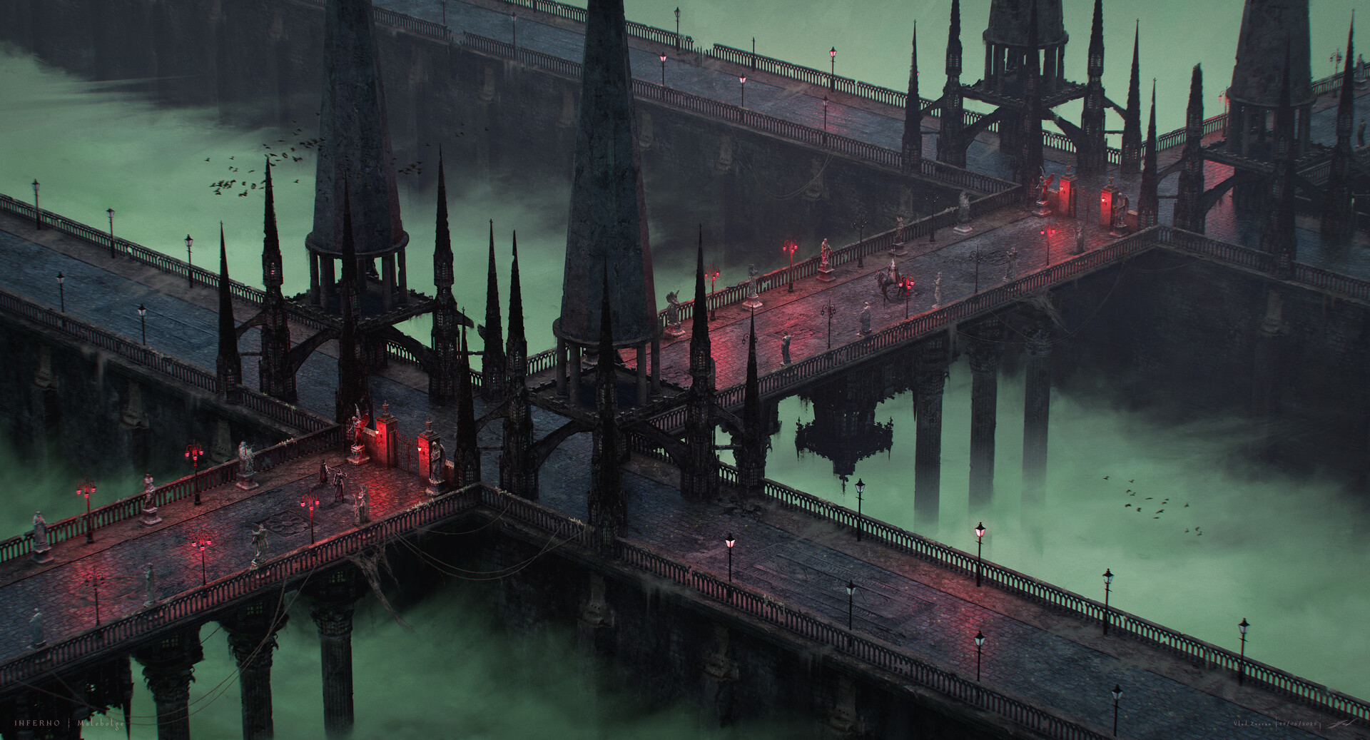 ArtStation - Eighth Circle (Fraud) Malebolge