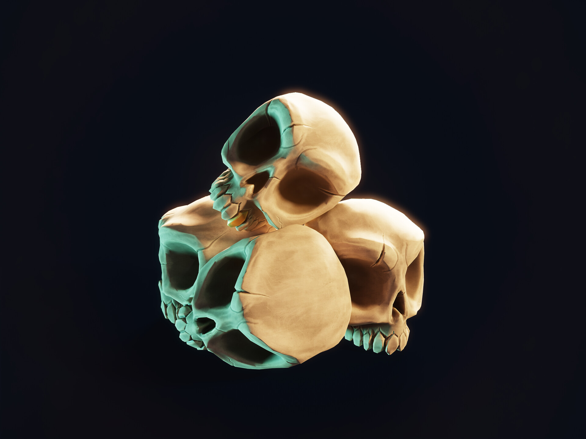ArtStation - Stylized Skulls