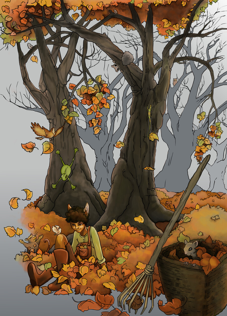 ArtStation - Elf in Autumn