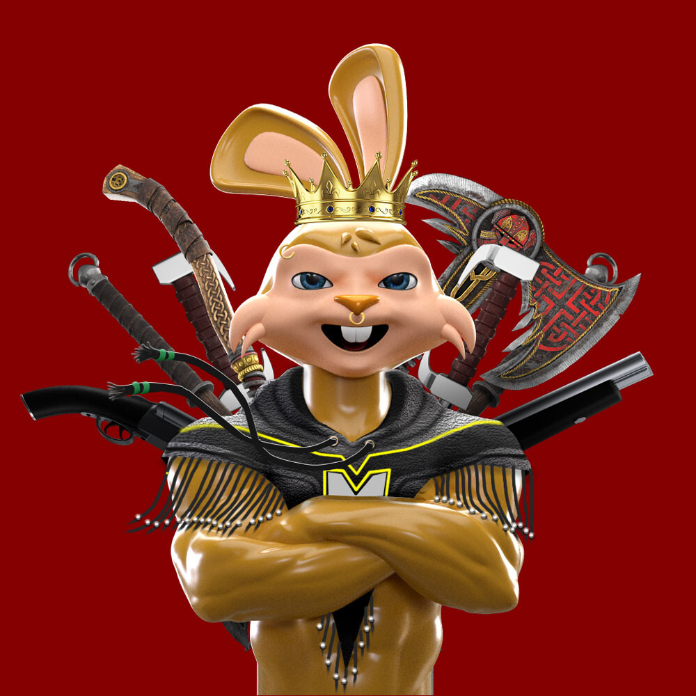 ArtStation - Meta Bunny Legend NFT metaverse work by RK