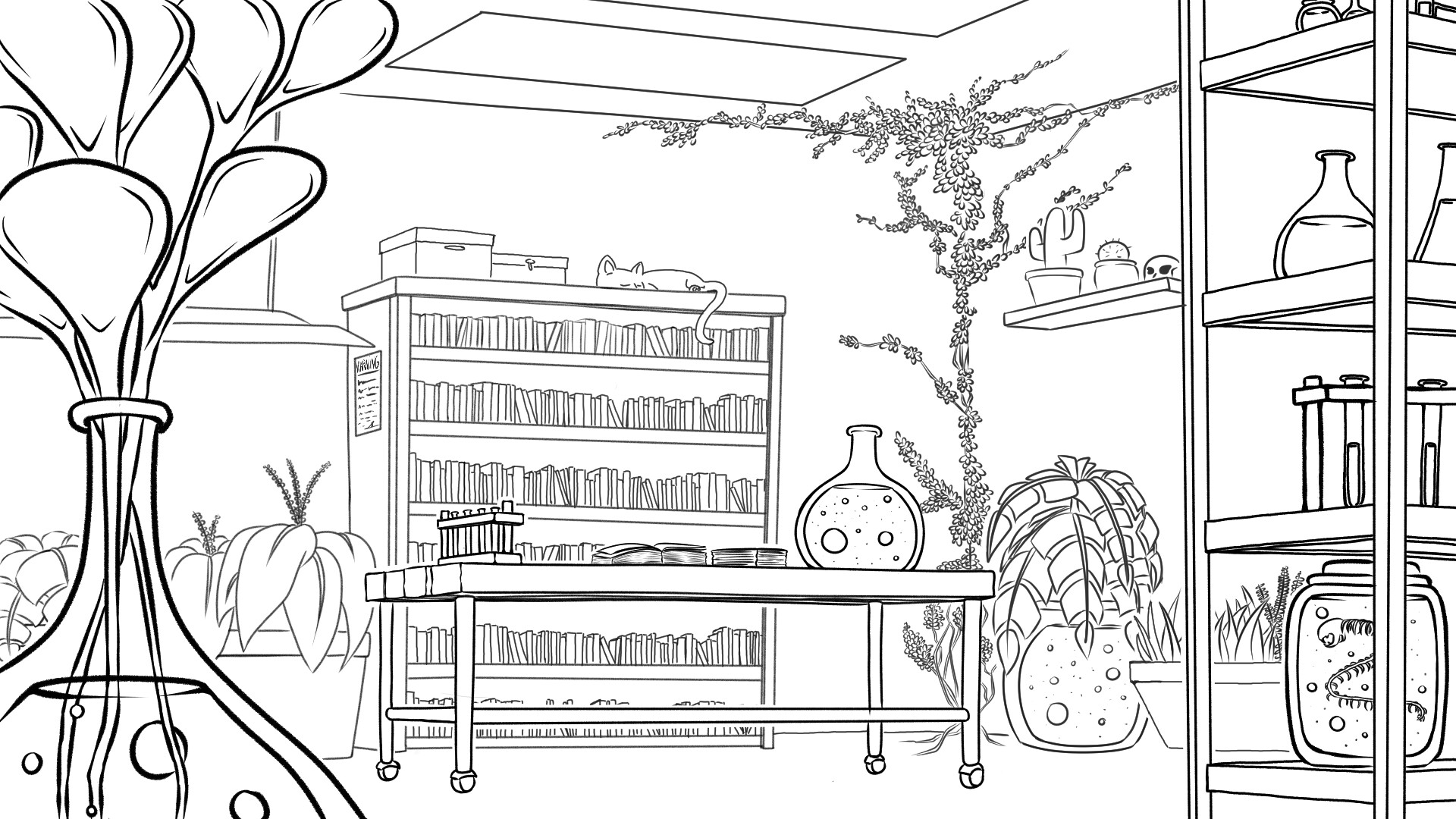ArtStation - Witch Lab Layout