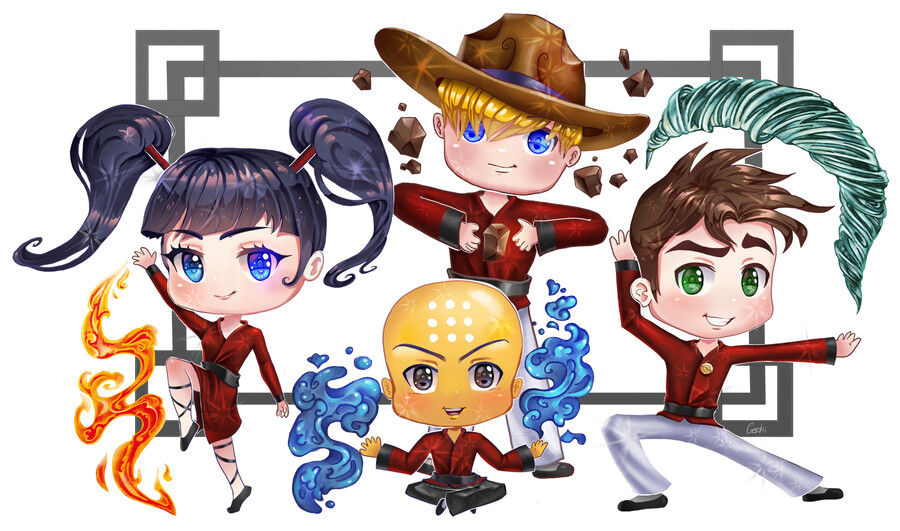 ArtStation - Xiaolin Showdown chibi fanart