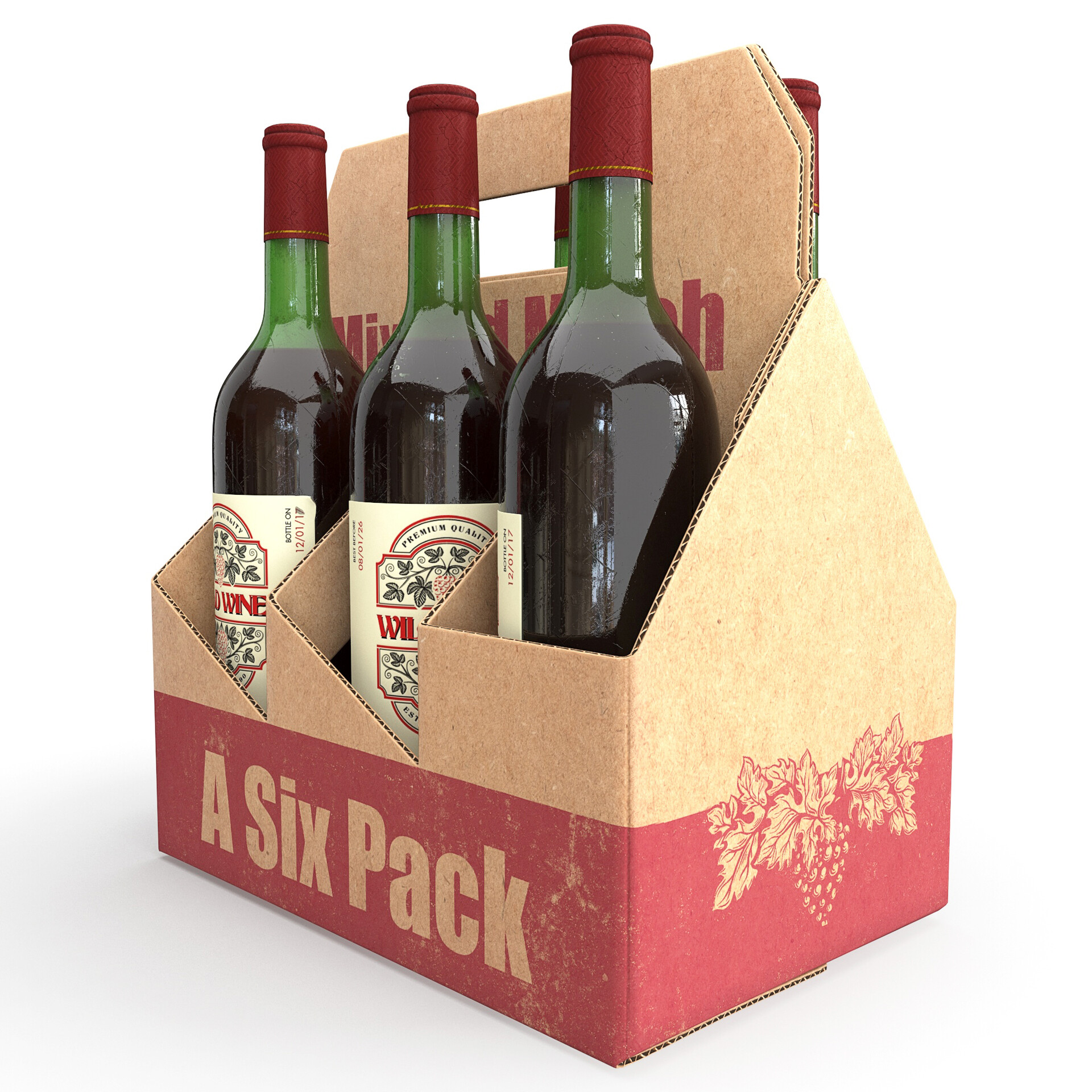 Alex Koronevskiy - 3d Model of wine box.
