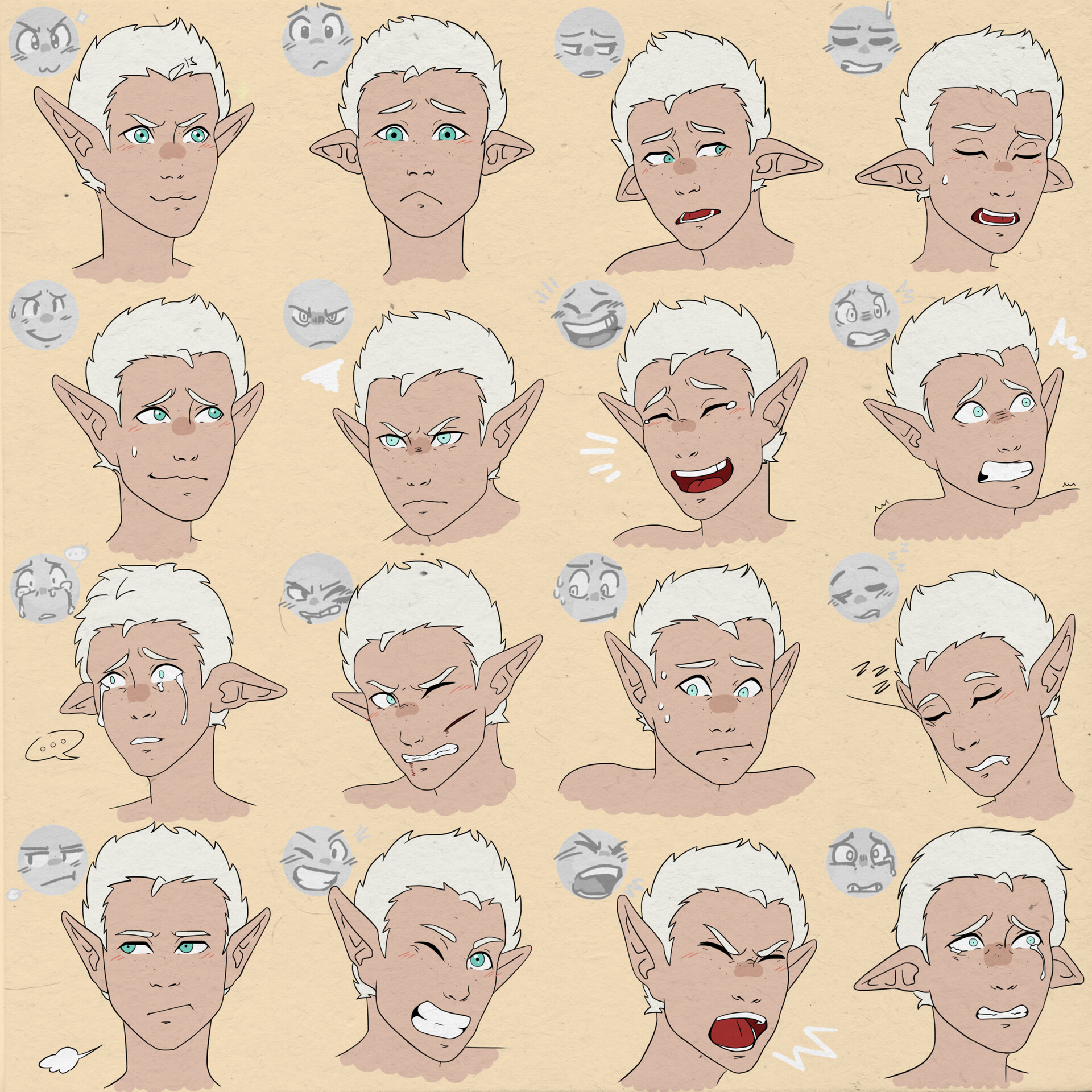 ArtStation - Character expressions