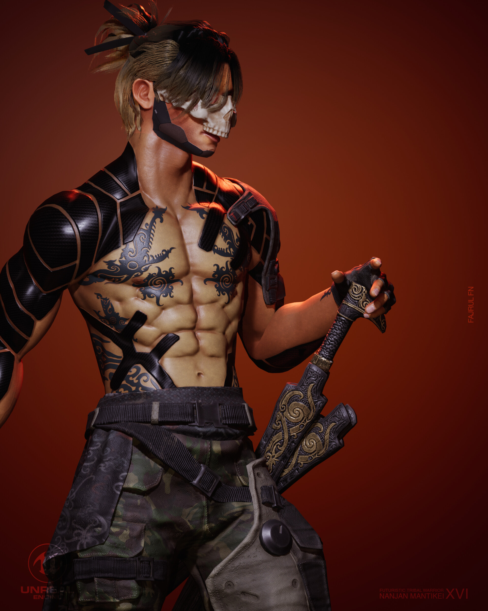 Fajrul FN - Futuristic Tribal Warrior - Nanjan Mantikei