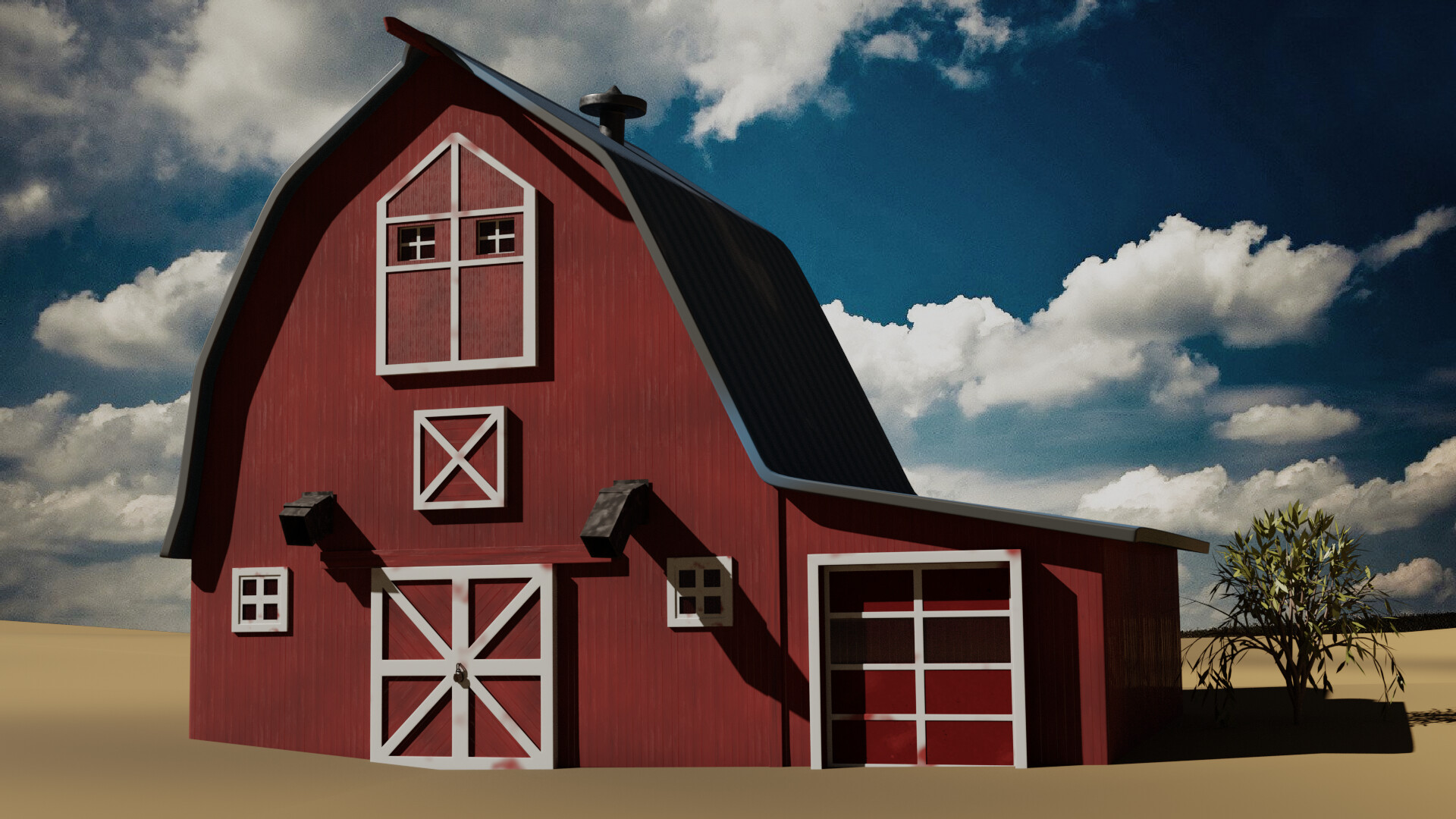 ArtStation - farm barn